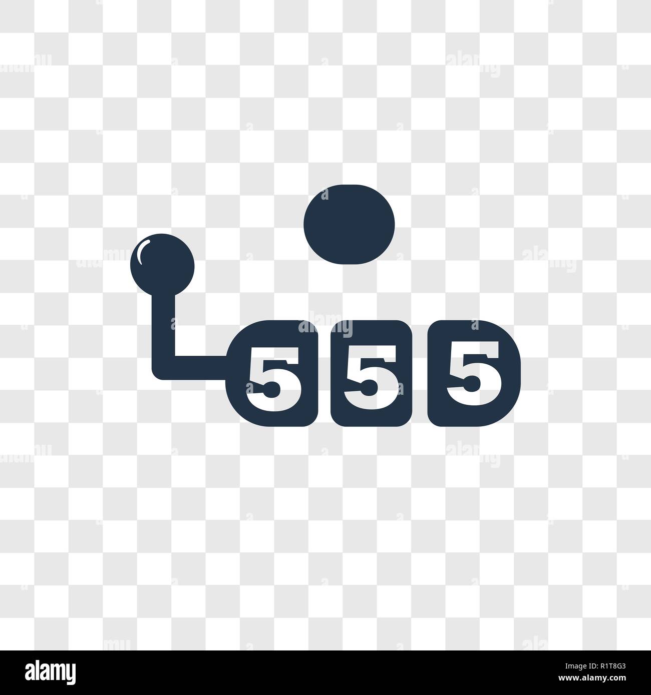 Slot machine vector icon isolated on transparent background, Slot ...