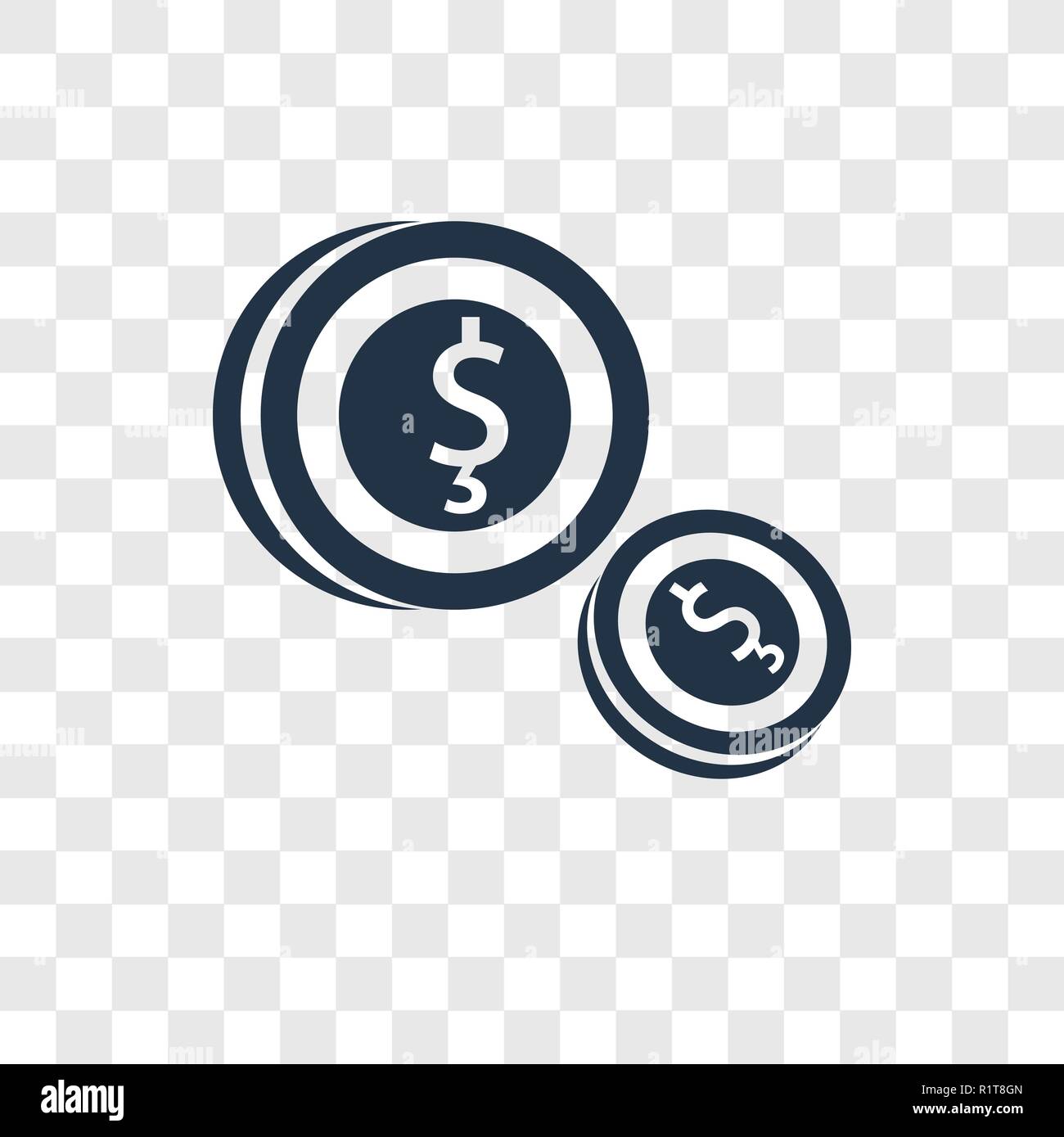 Chip vector icon isolated on transparent background, Chip transparency ...