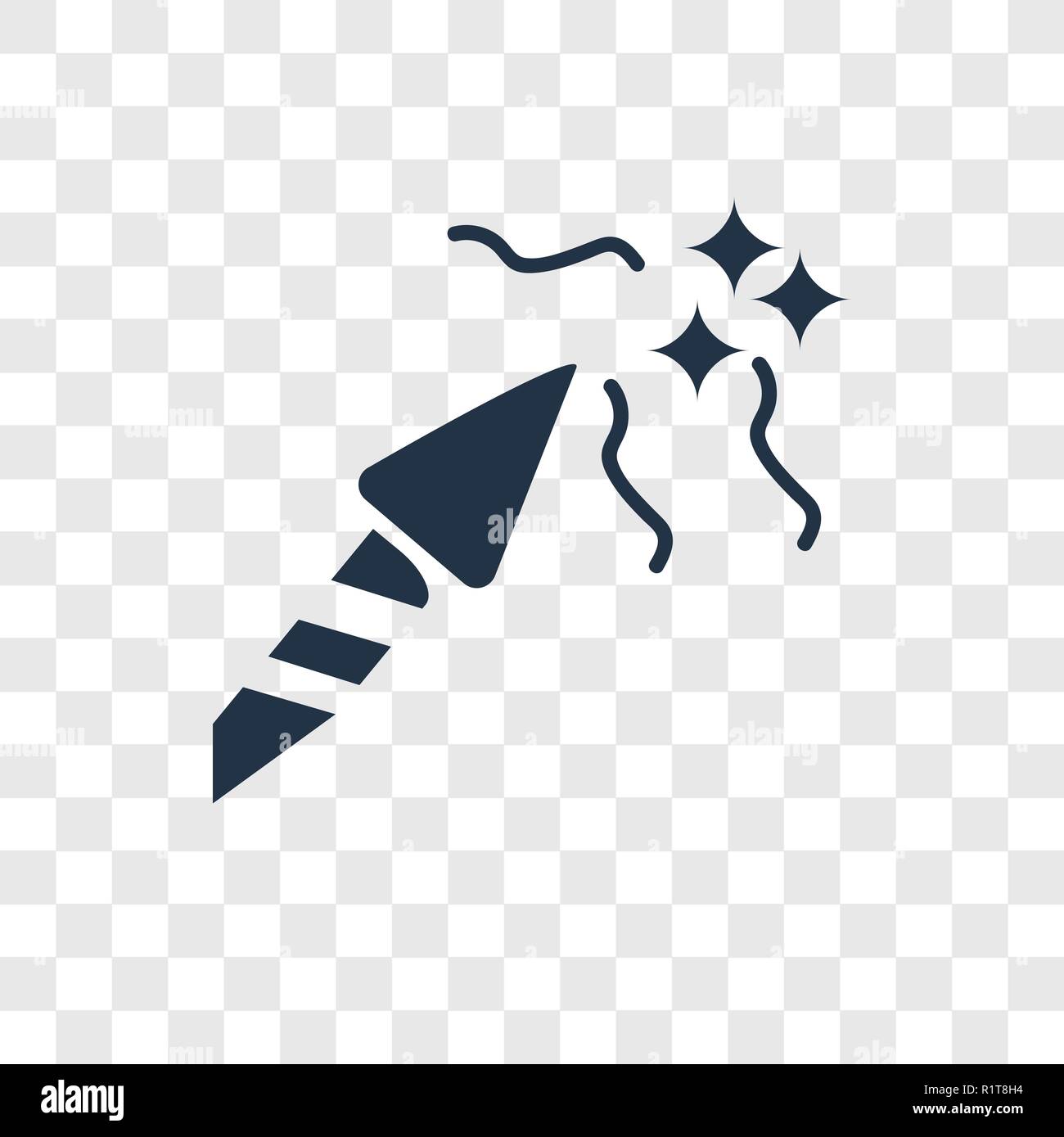 Fireworks vector icon isolated on transparent background, Fireworks ...