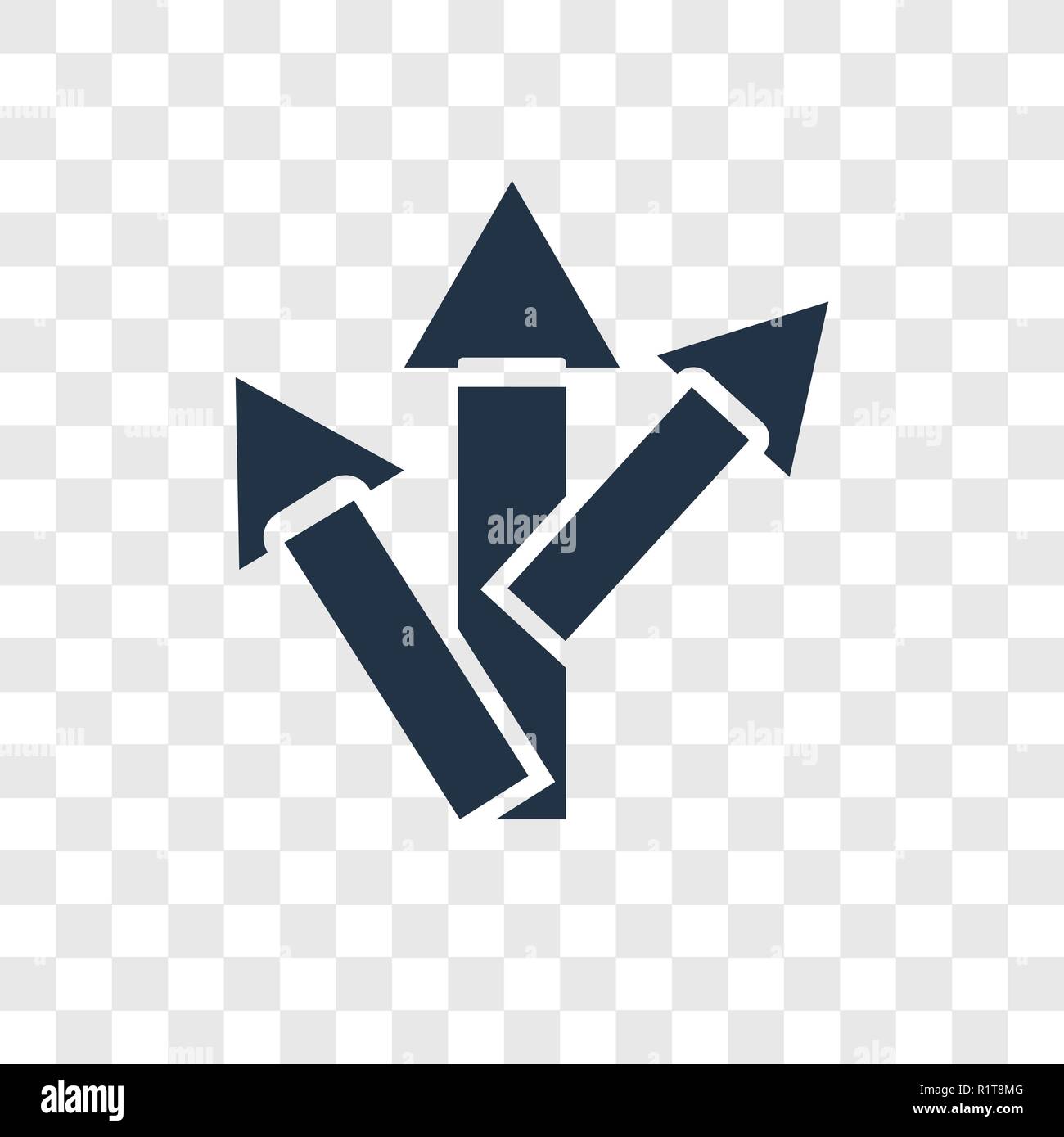 Turn vector icon isolated on transparent background, Turn transparency ...