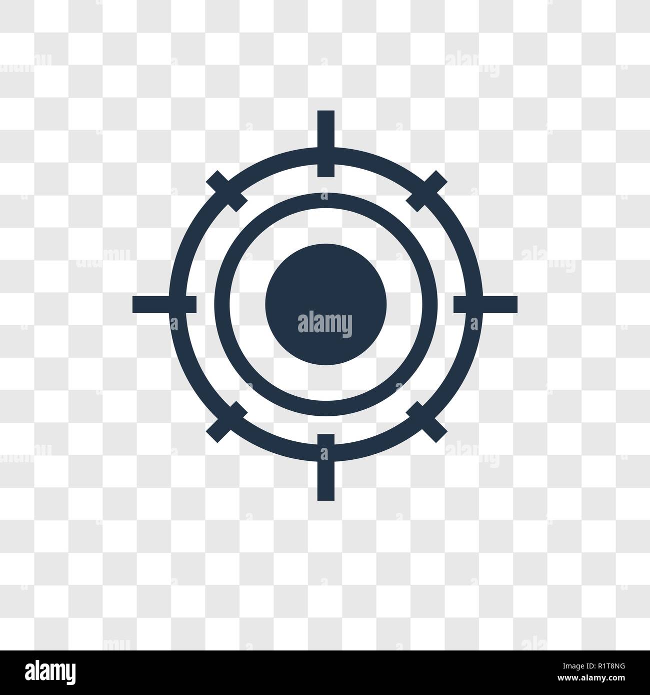 Target vector icon isolated on transparent background, Target ...