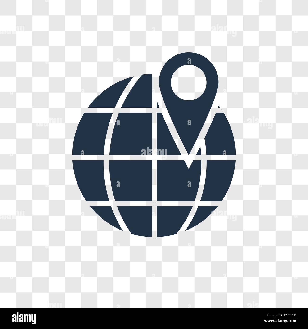 Worldwide vector icon isolated on transparent background, Worldwide ...