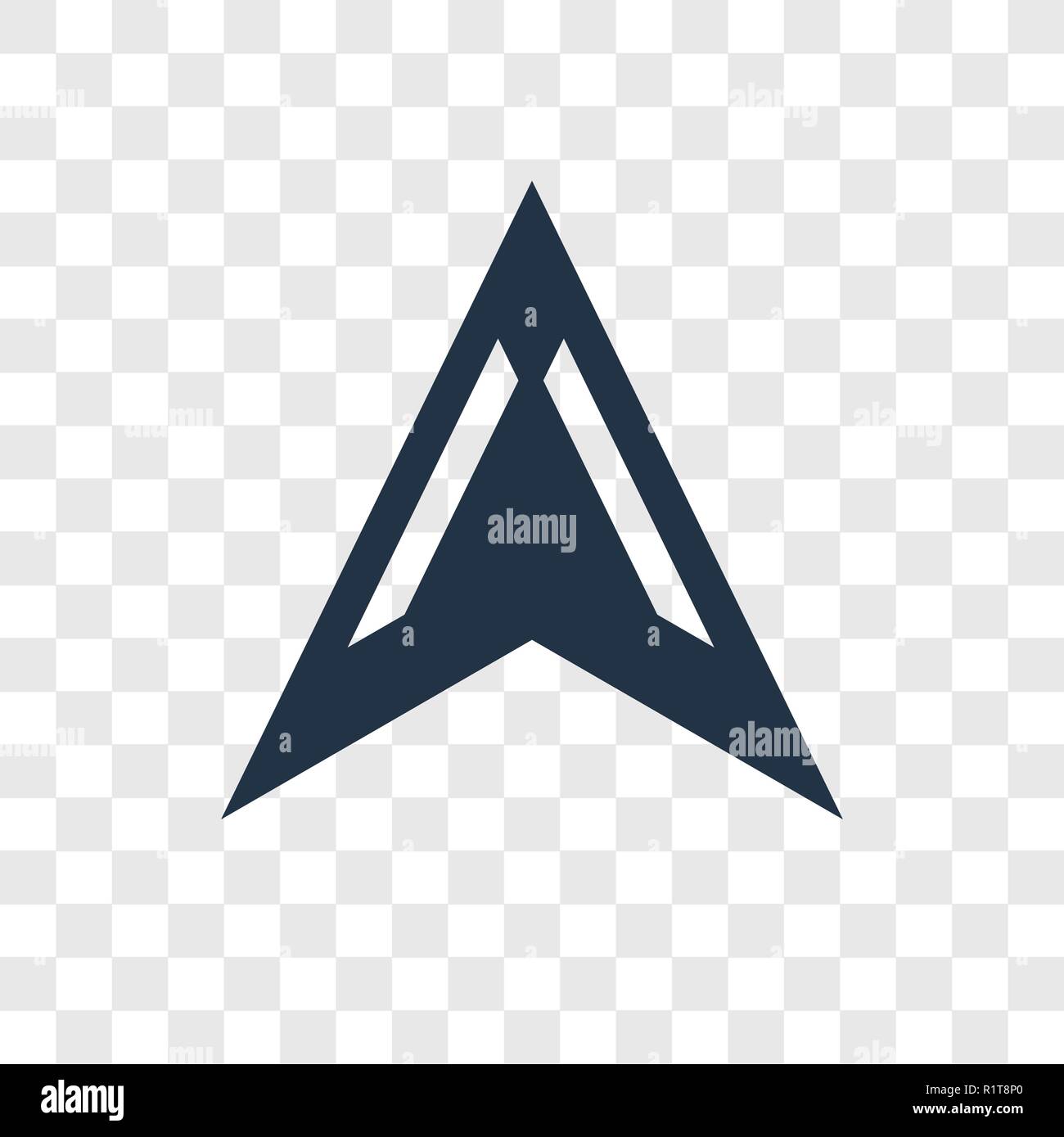 Compass vector icon isolated on transparent background, Compass ...