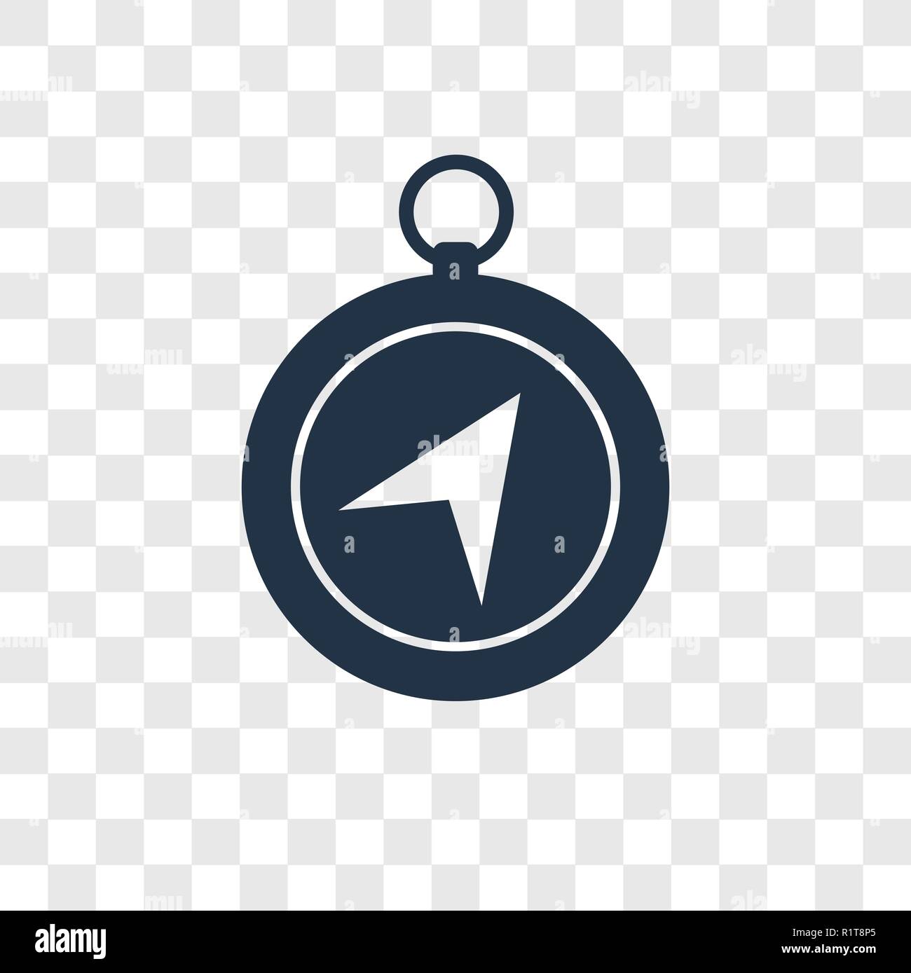 Compass vector icon isolated on transparent background, Compass ...