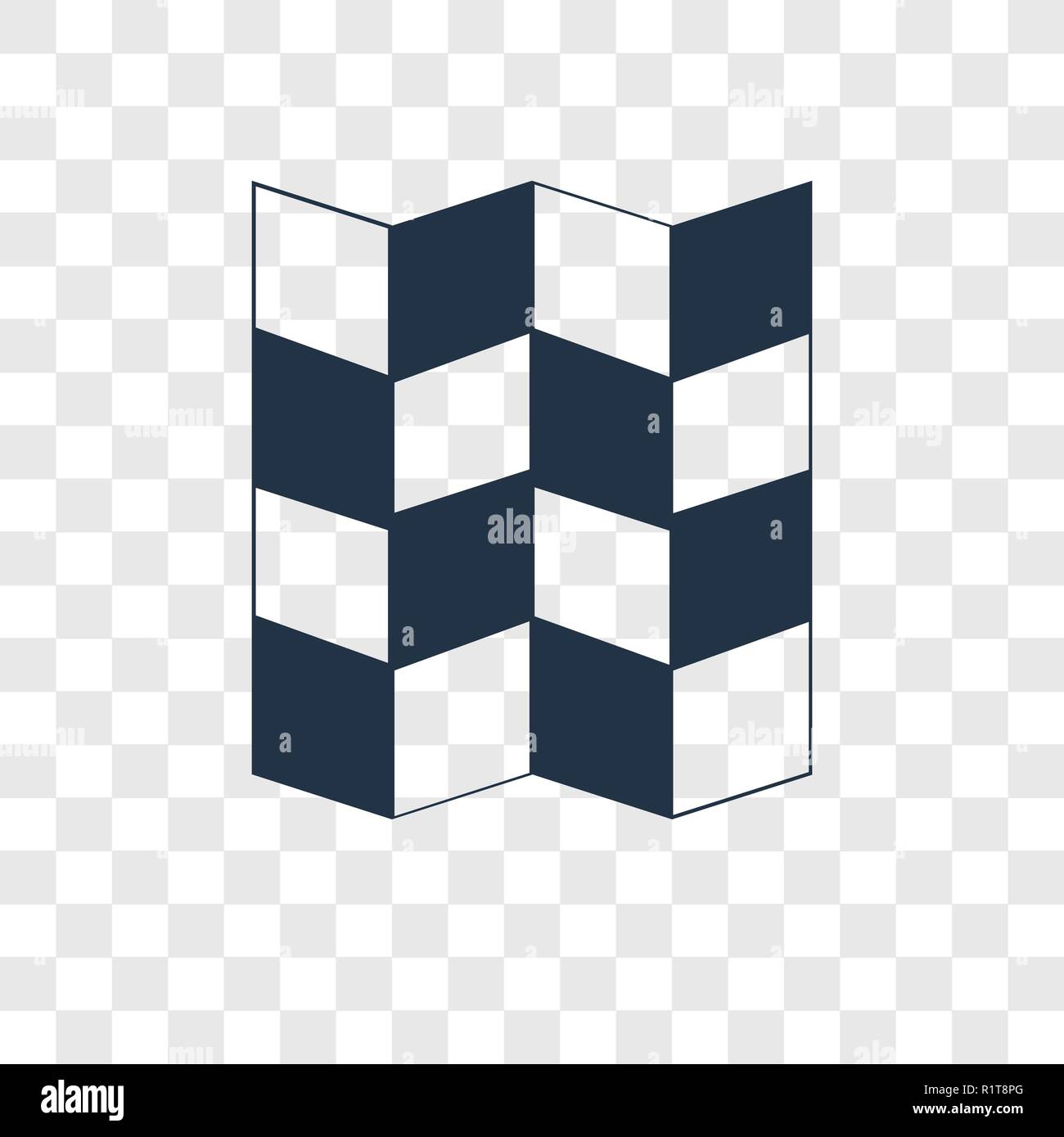 Map vector icon isolated on transparent background, Map transparency ...