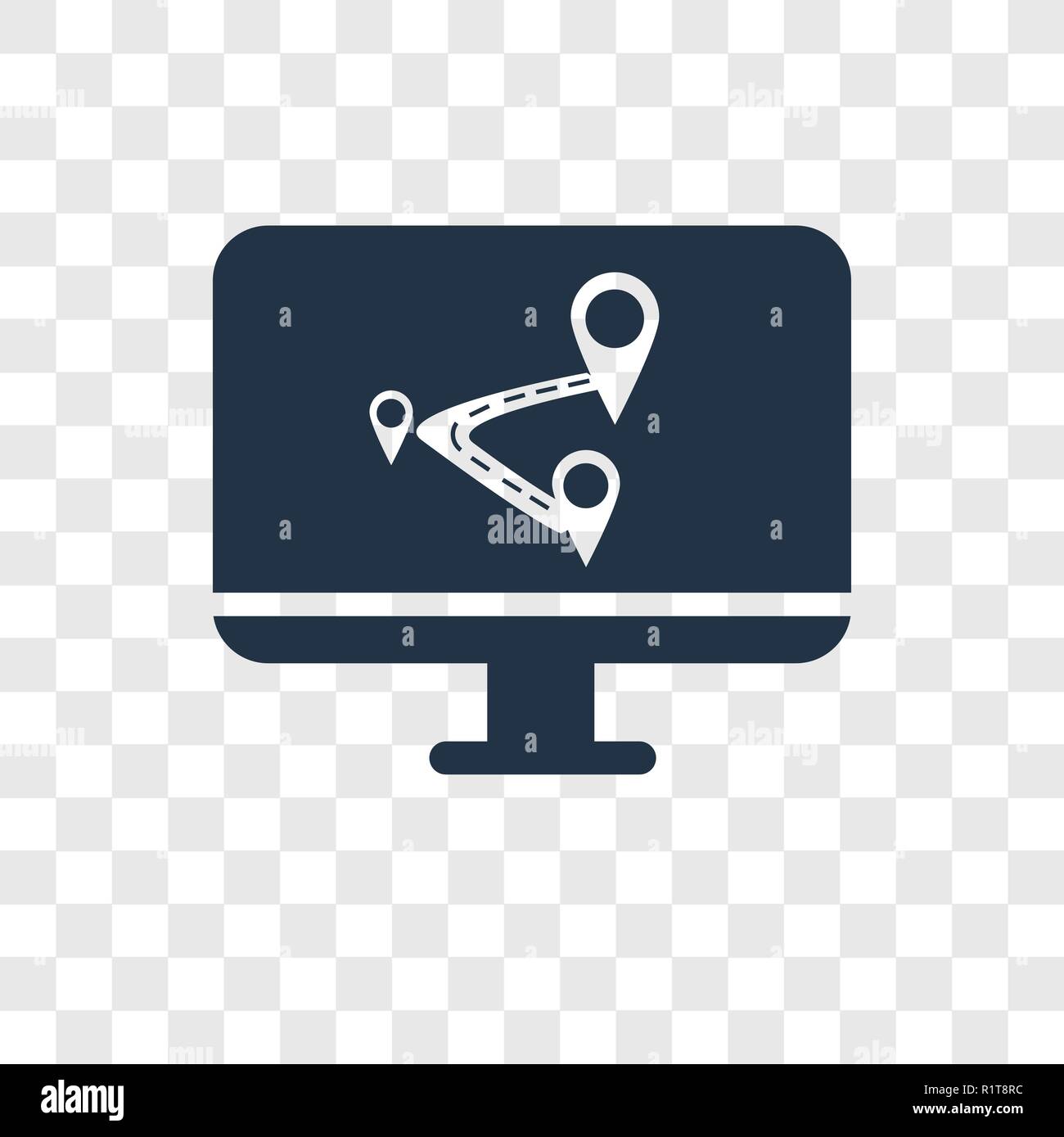 Location vector icon isolated on transparent background, Location ...