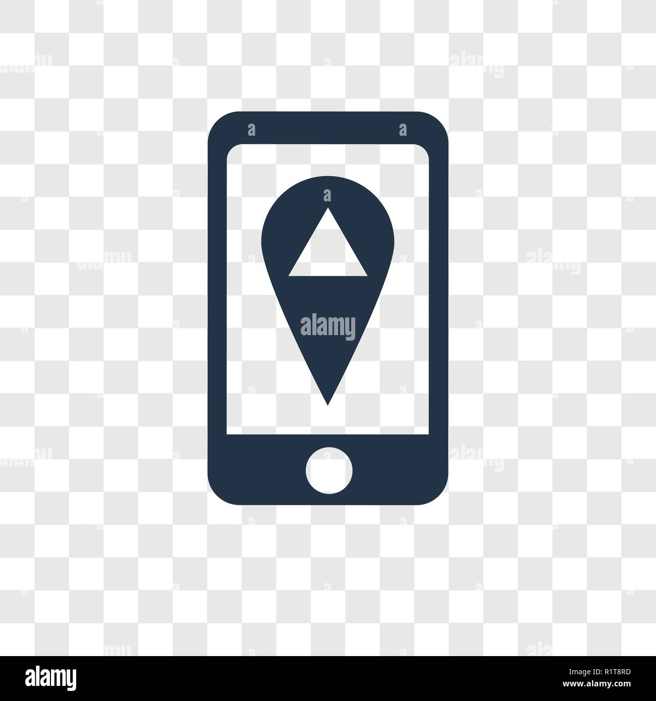Location vector icon isolated on transparent background, Location ...