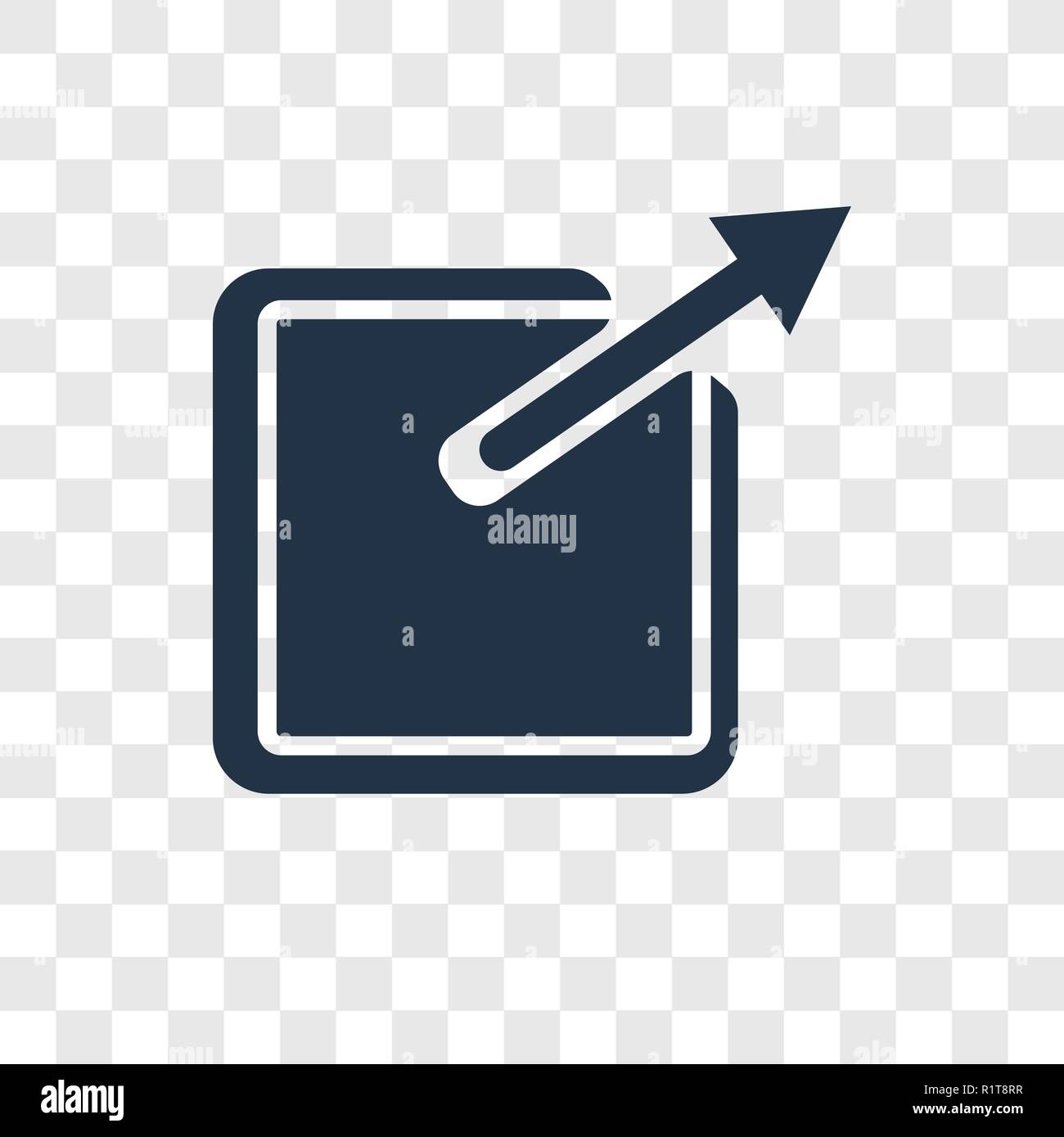 Expand vector icon isolated on transparent background, Expand ...