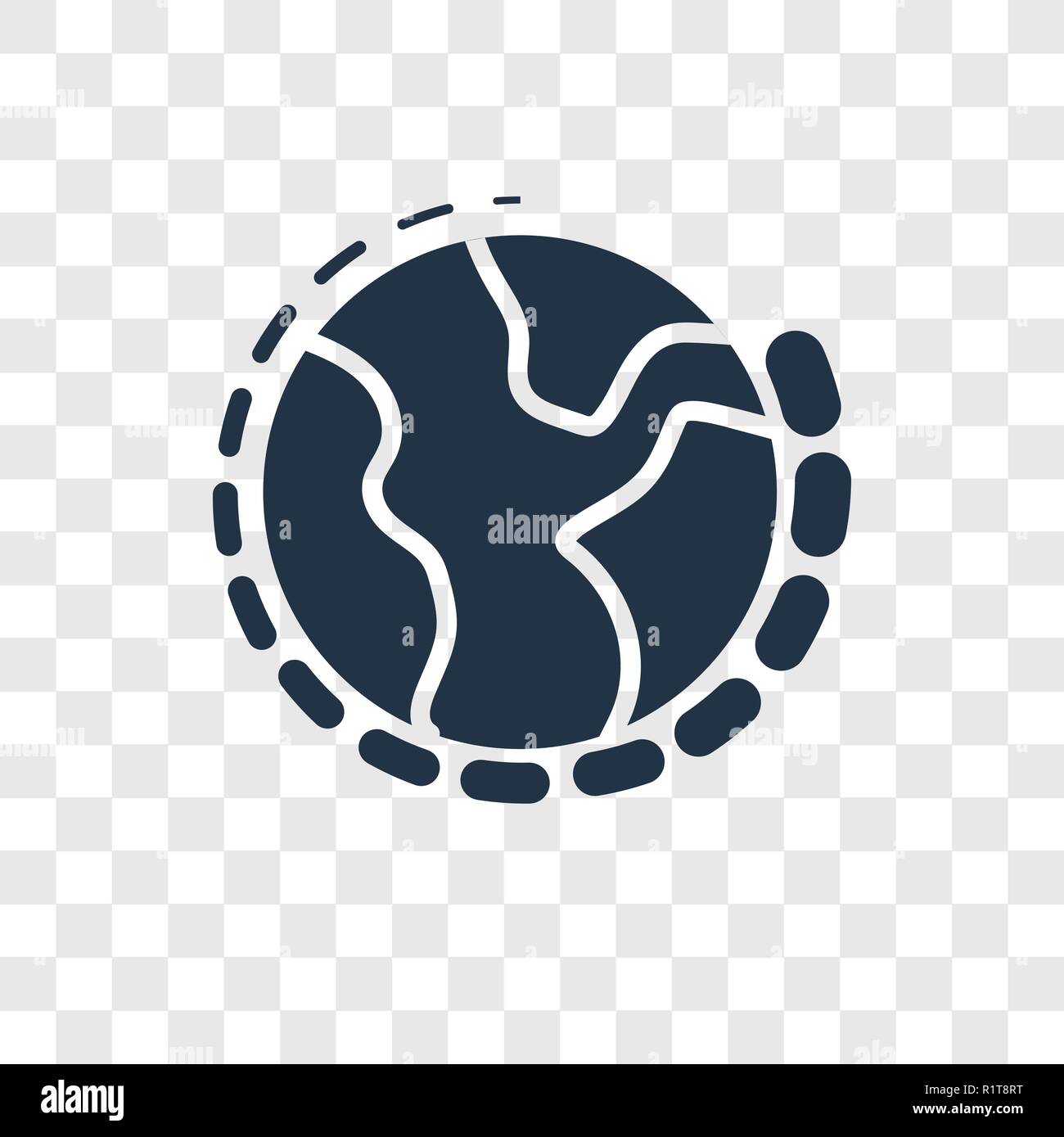 World vector icon isolated on transparent background, World ...