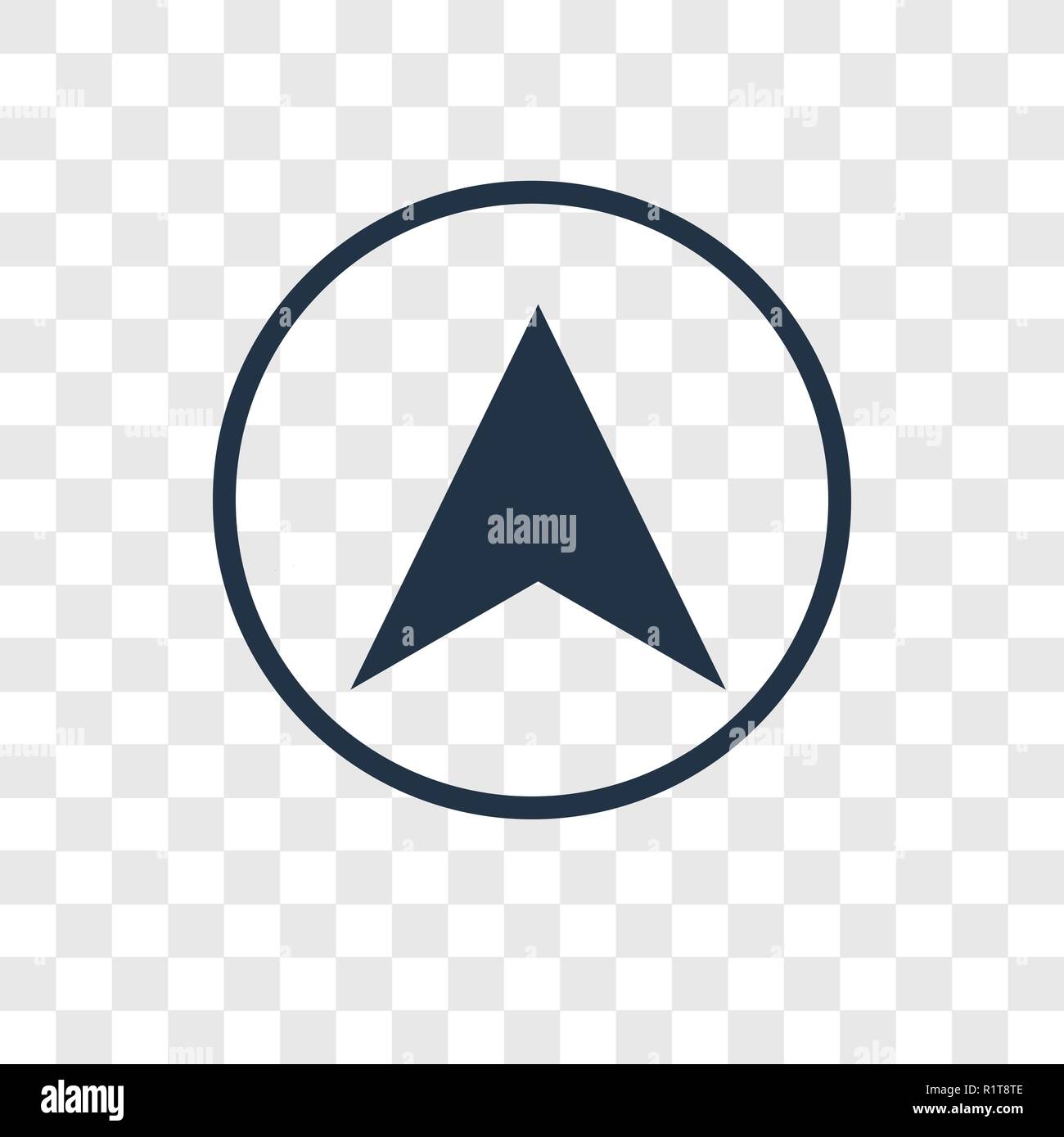 Navigation vector icon isolated on transparent background, Navigation ...