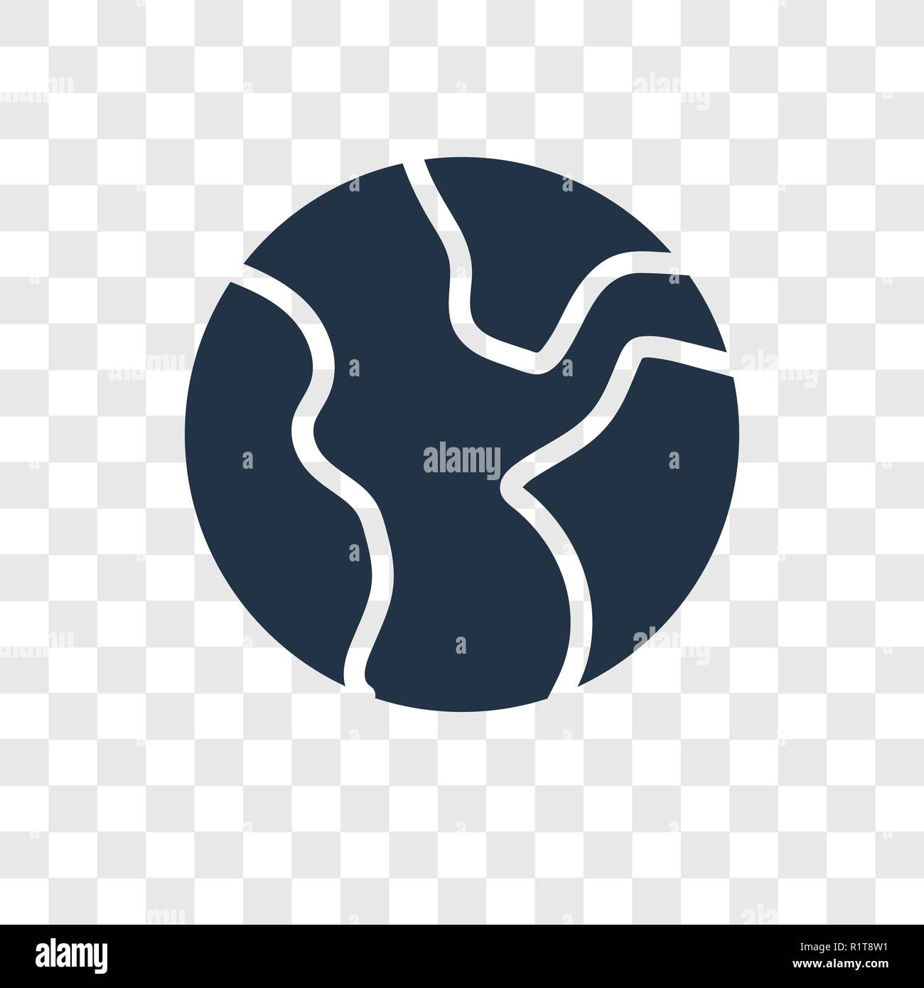 World vector icon isolated on transparent background, World ...