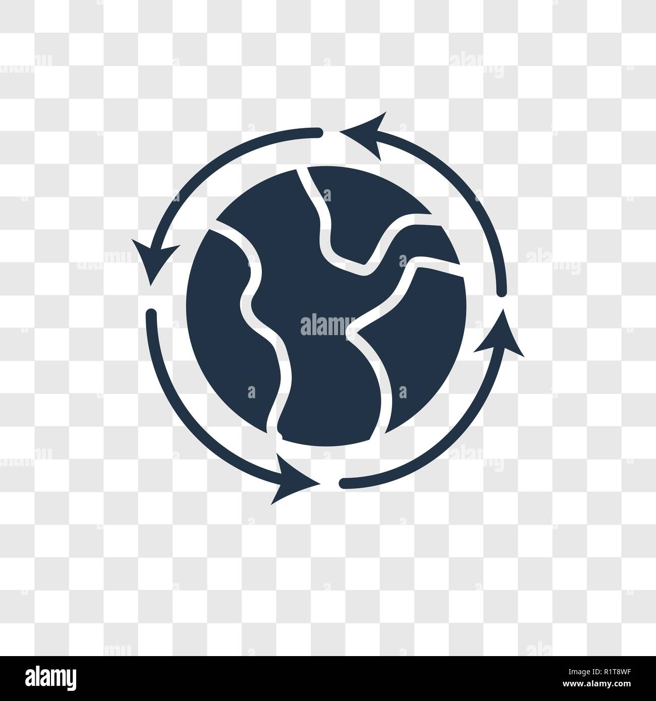 World vector icon isolated on transparent background, World ...