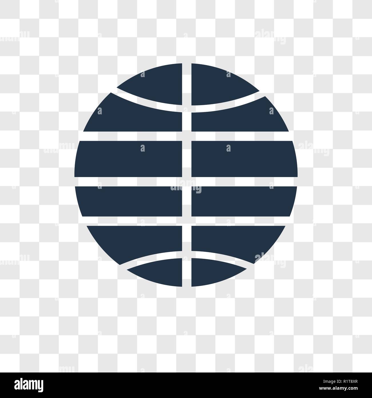 World vector icon isolated on transparent background, World ...