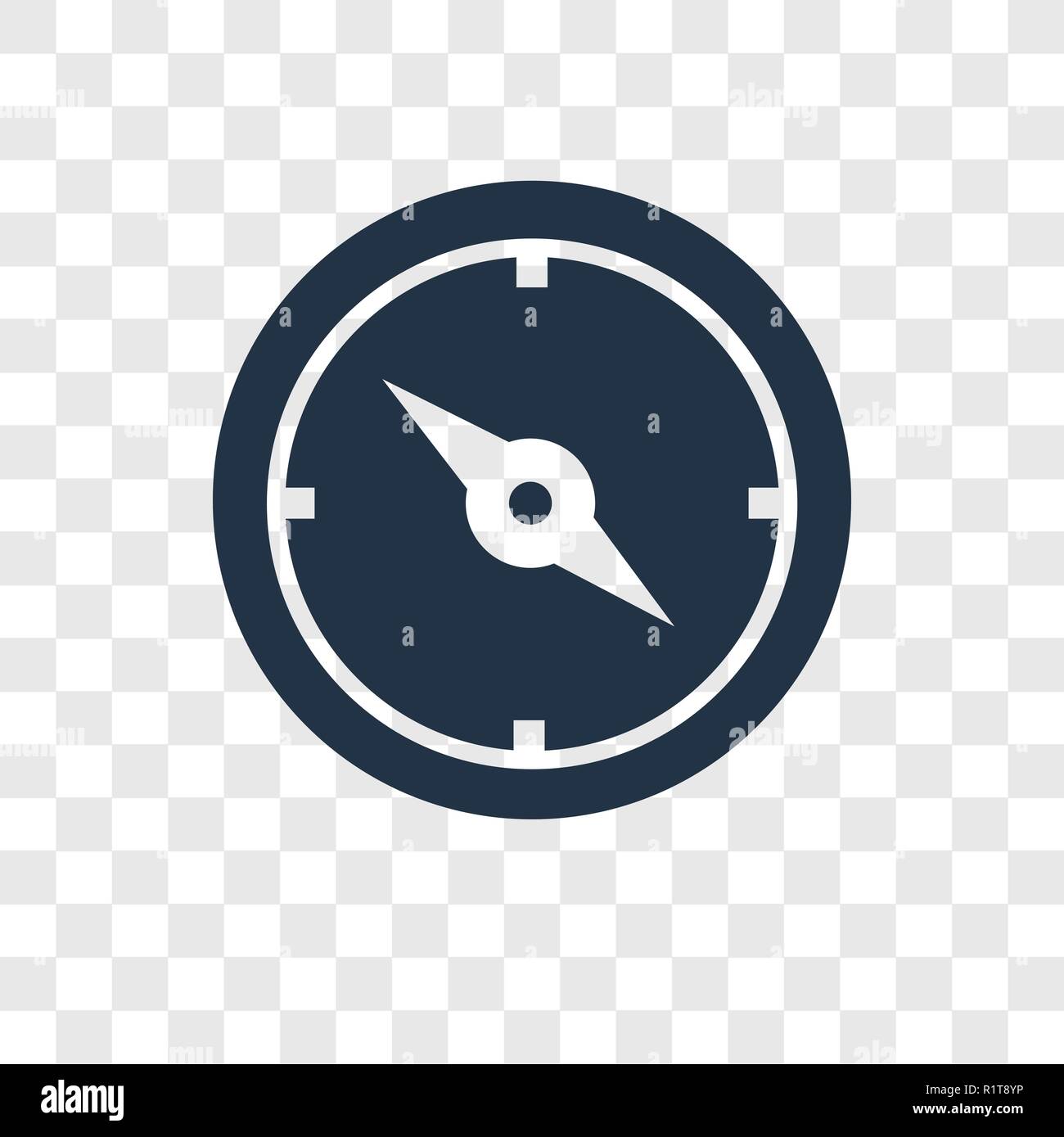 Compass vector icon isolated on transparent background, Compass ...