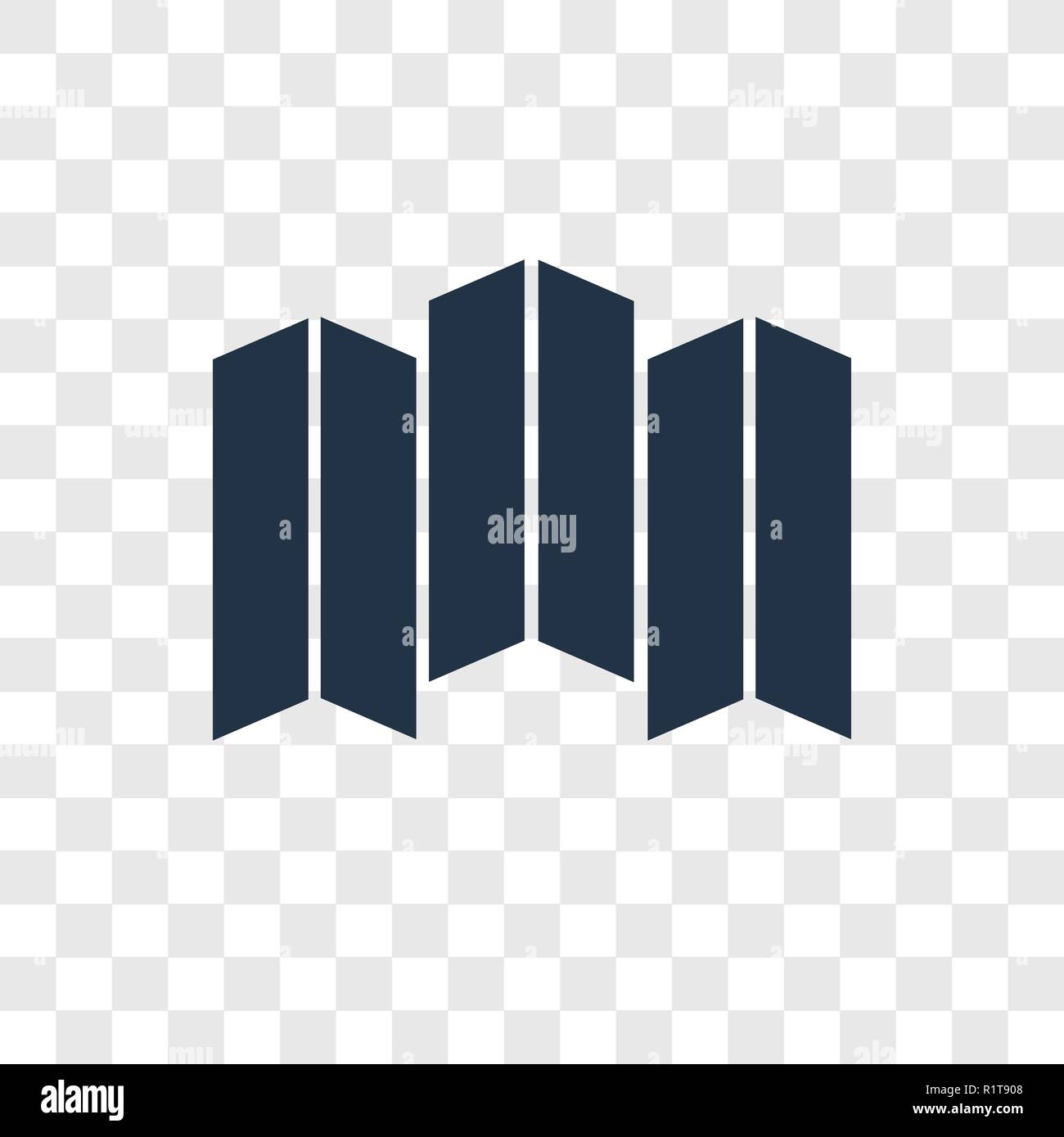 Map vector icon isolated on transparent background, Map transparency ...