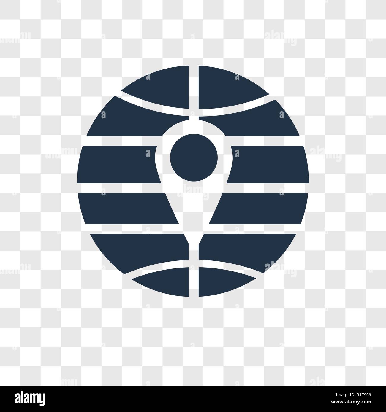 World vector icon isolated on transparent background, World ...
