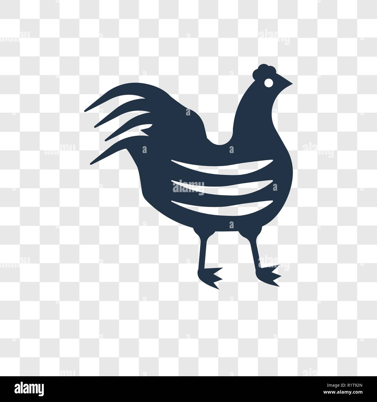 Hen vector icon isolated on transparent background, Hen transparency ...