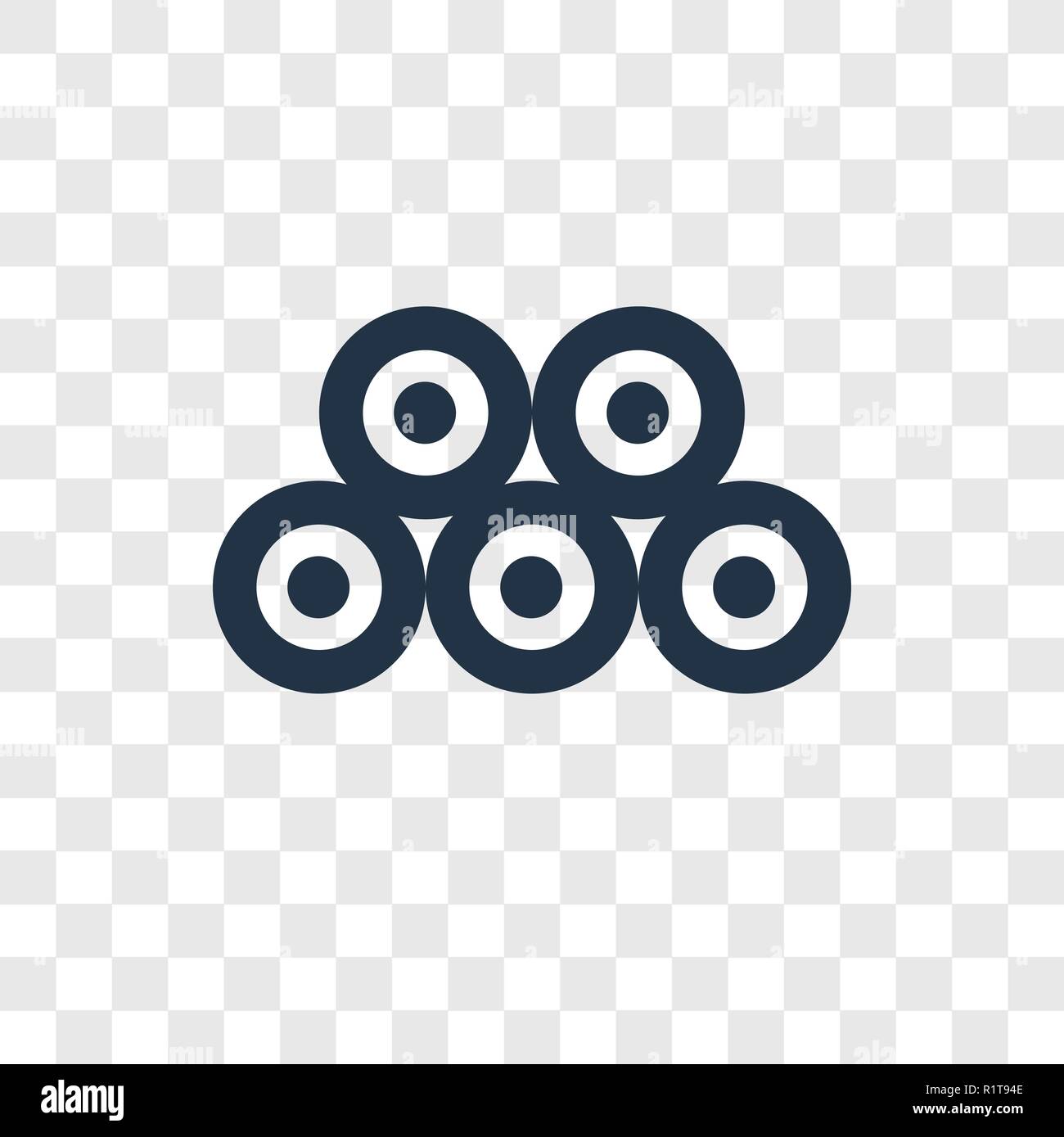 Straw bale vector icon isolated on transparent background, Straw bale ...