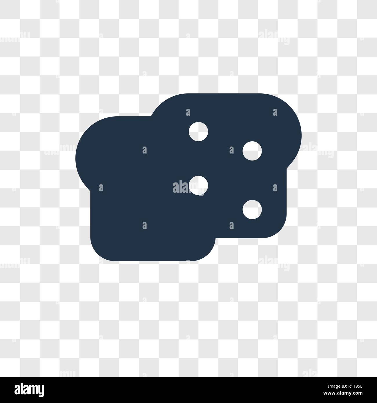 Bread vector icon isolated on transparent background, Bread ...