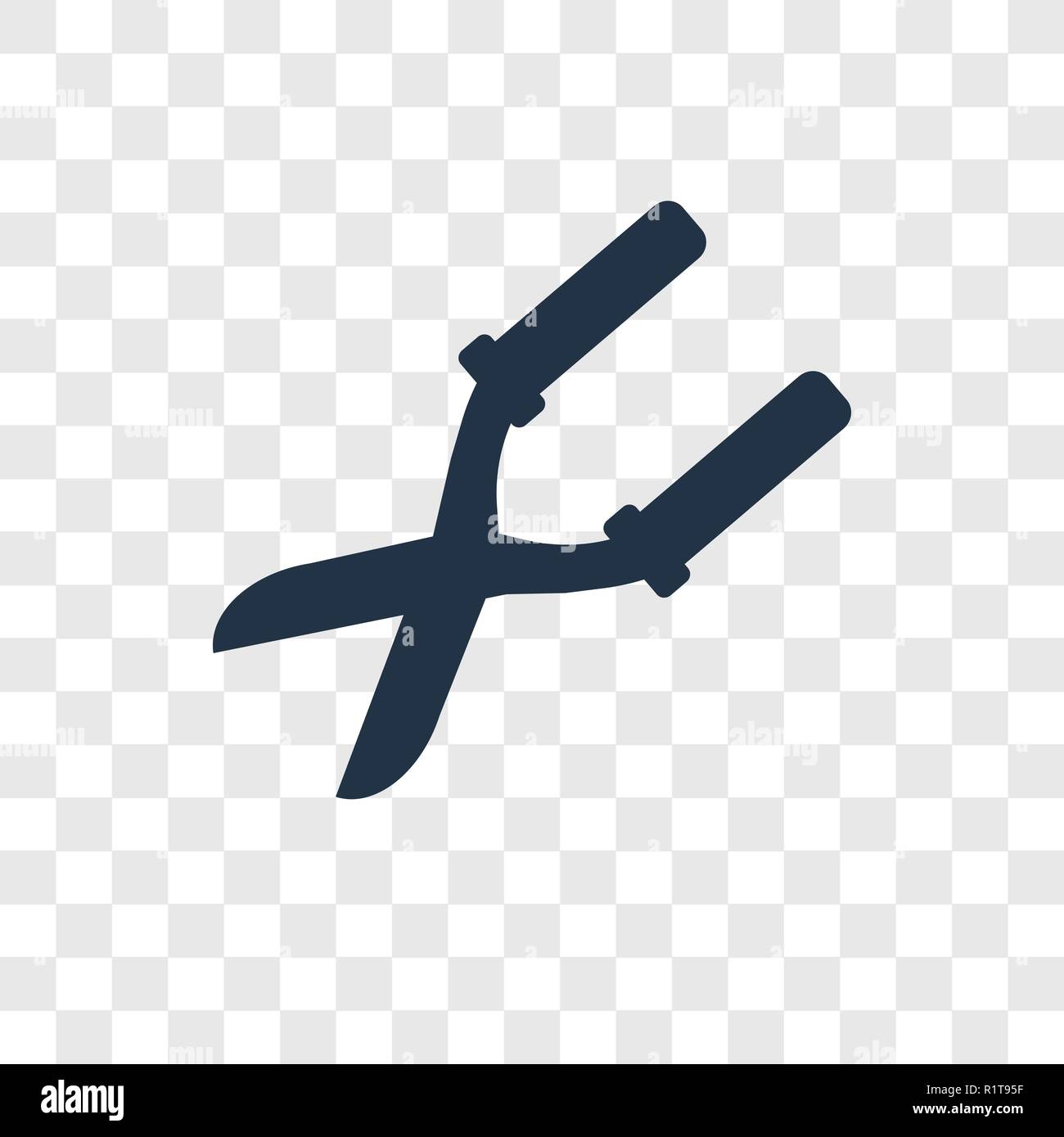 Shears vector icon isolated on transparent background, Shears ...