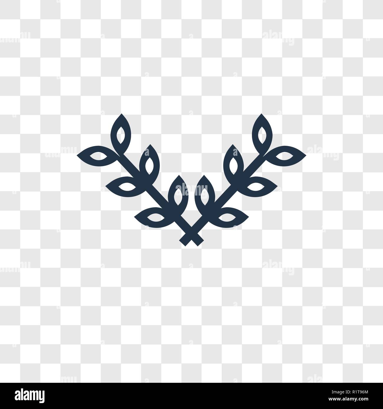 Wheat vector icon isolated on transparent background, Wheat ...