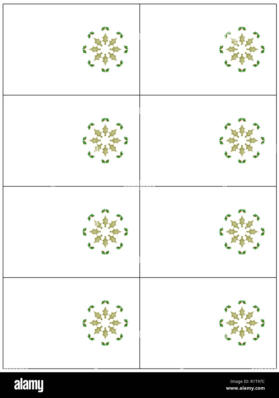 Christmas note card and tag design Stock Photo - Alamy