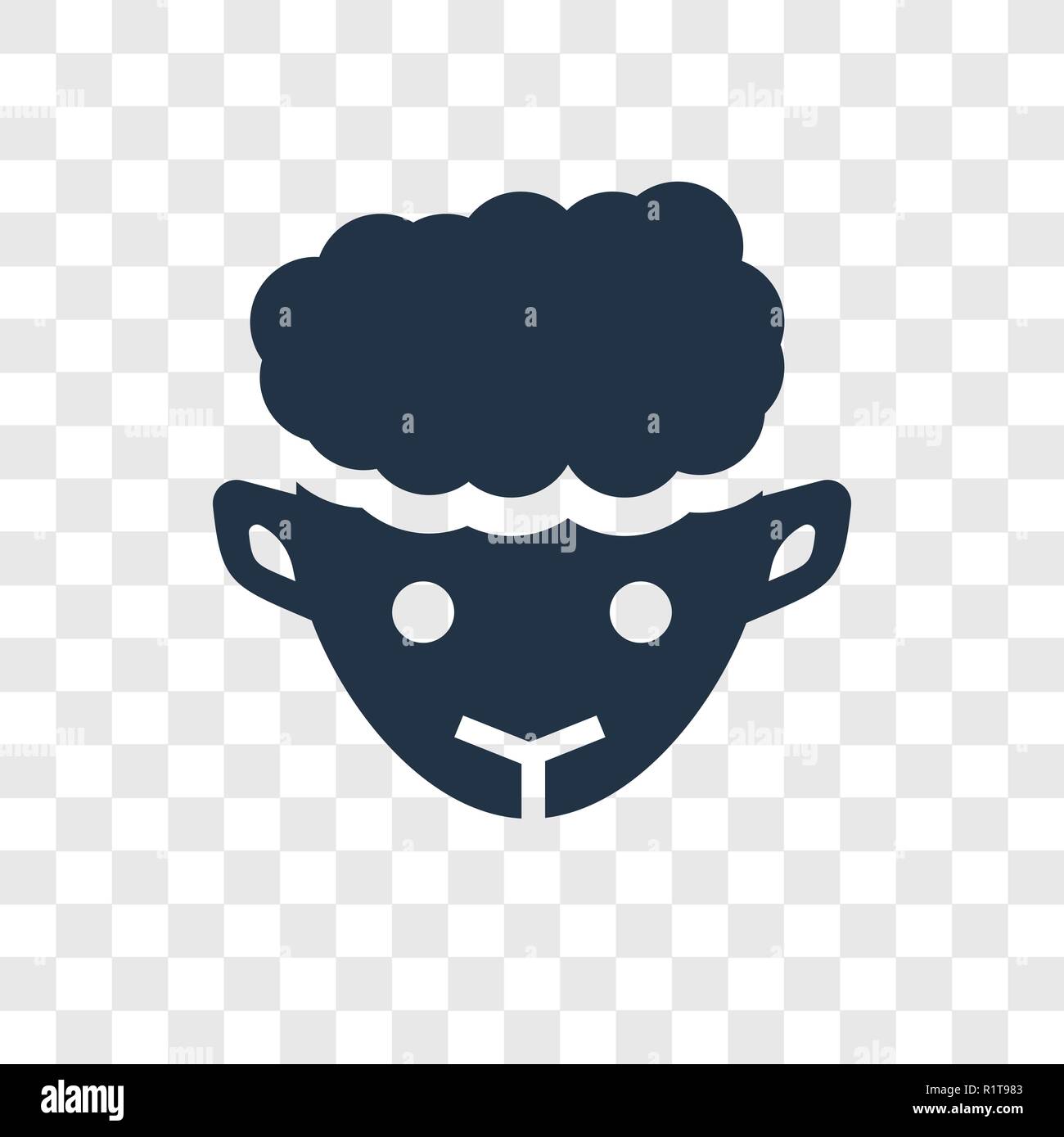 Sheep vector icon isolated on transparent background, Sheep ...