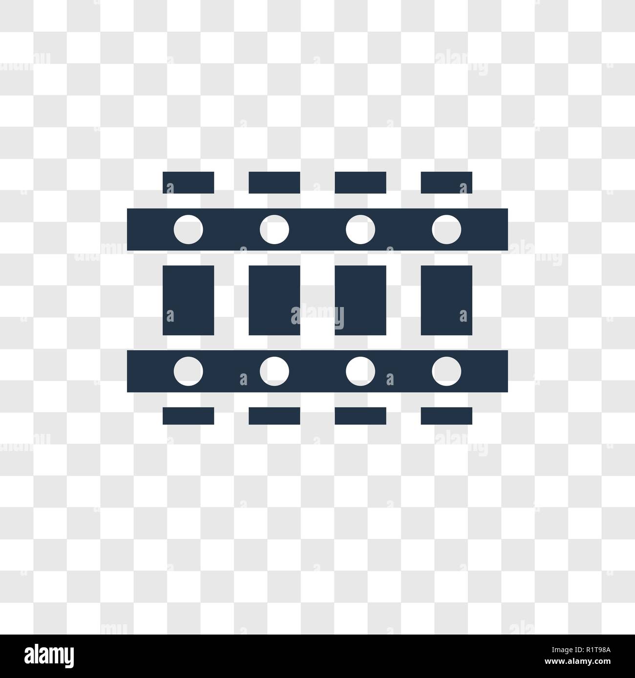 Fence vector icon isolated on transparent background, Fence ...