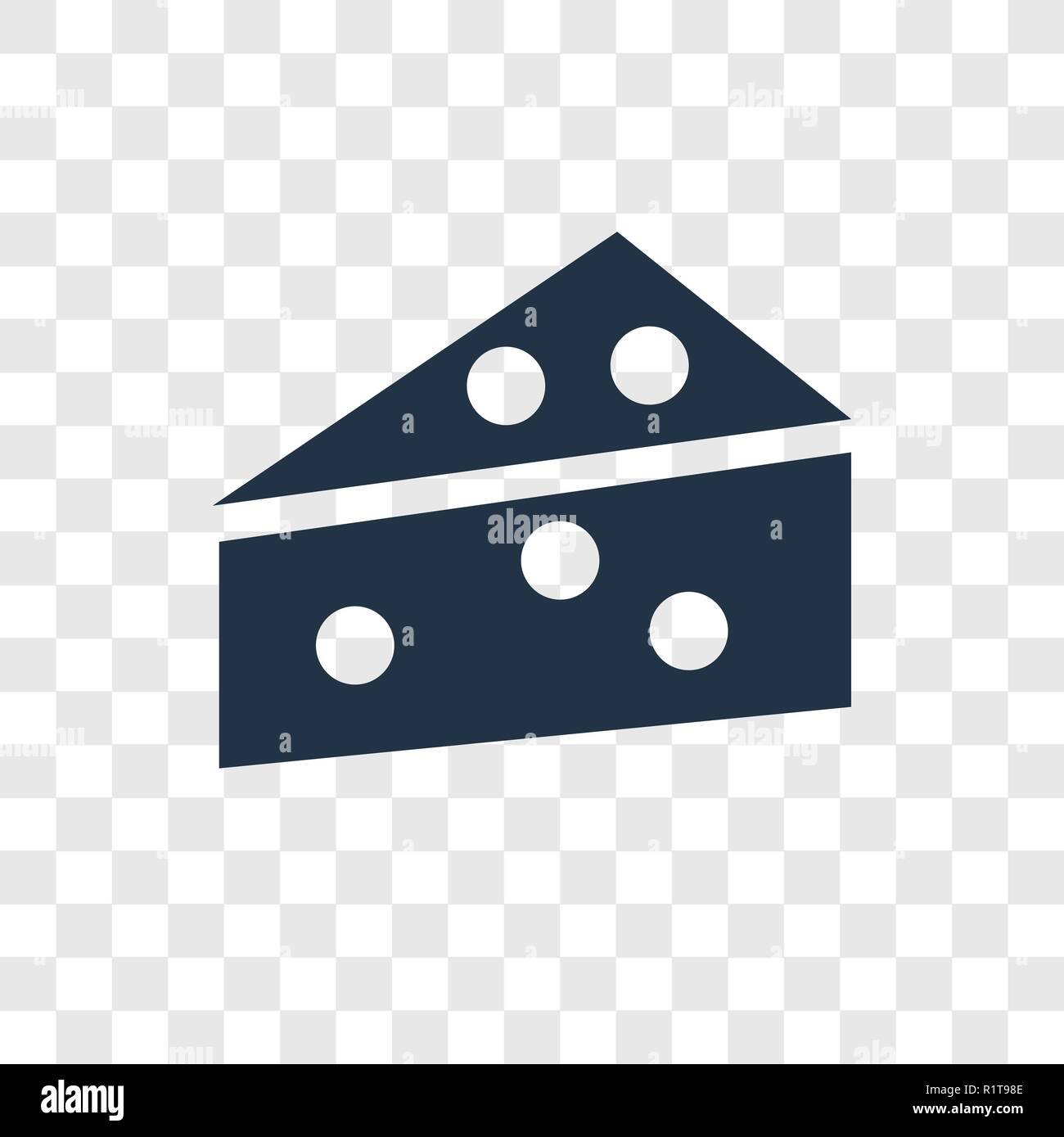 Cheese vector icon isolated on transparent background, Cheese ...