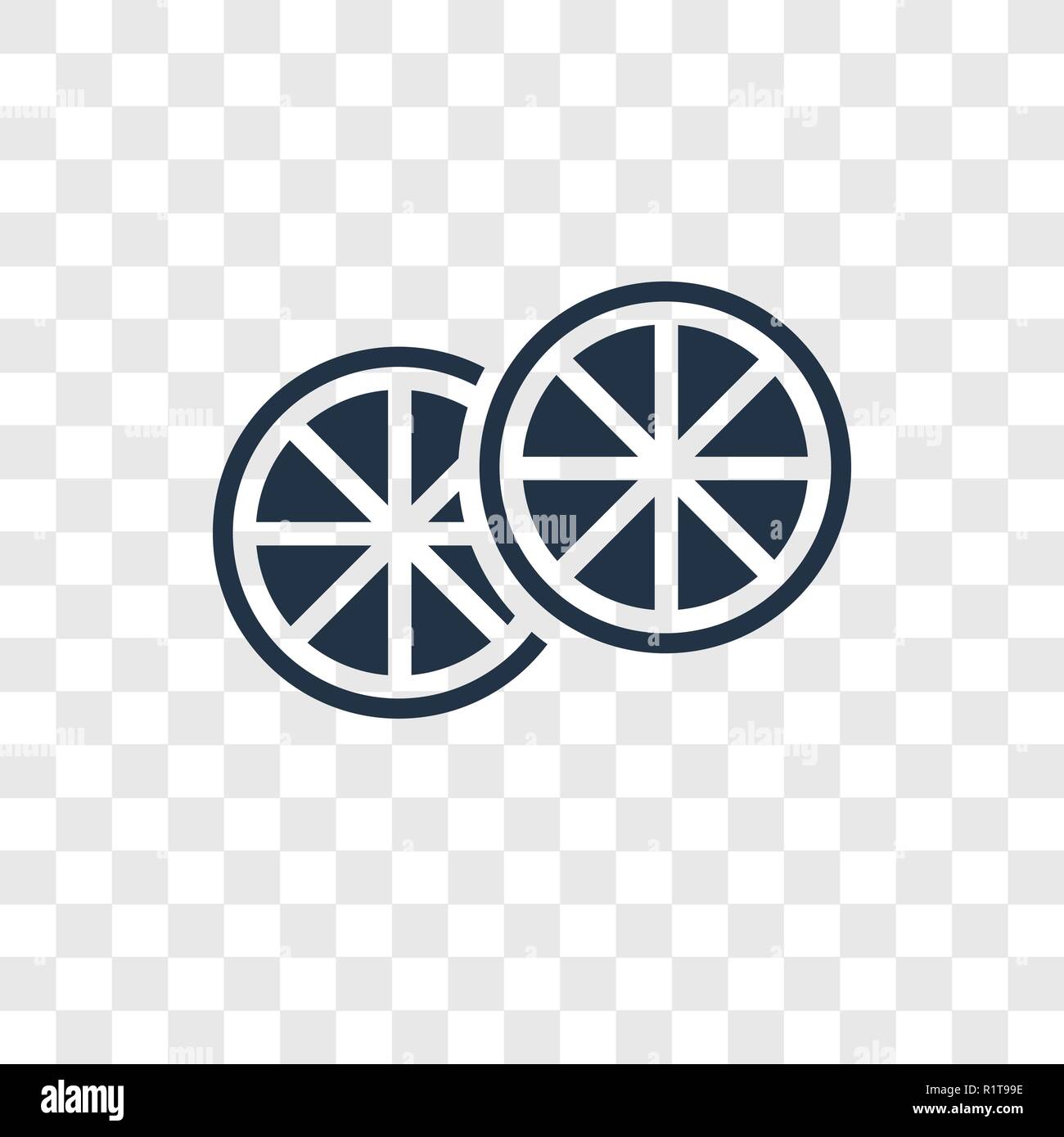 Orange vector icon isolated on transparent background, Orange ...