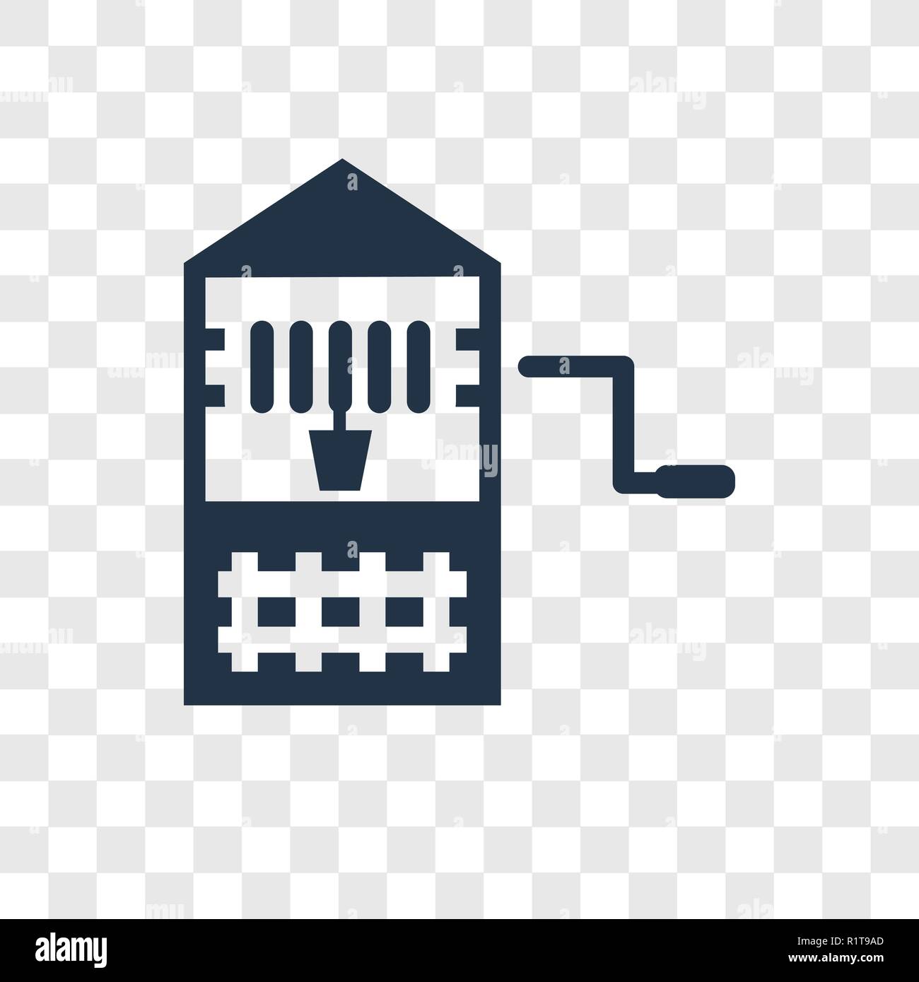 Well vector icon isolated on transparent background, Well transparency ...