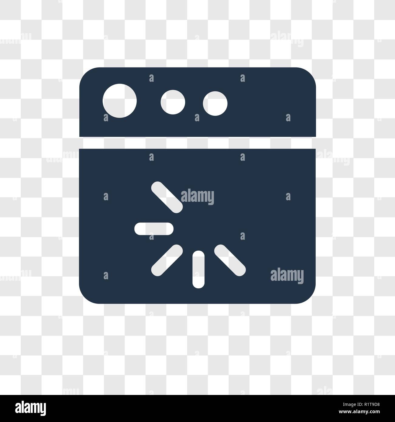 Loading vector icon isolated on transparent background, Loading ...