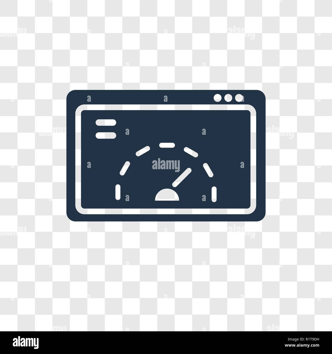 Velocity Test vector icon isolated on transparent background, Velocity ...