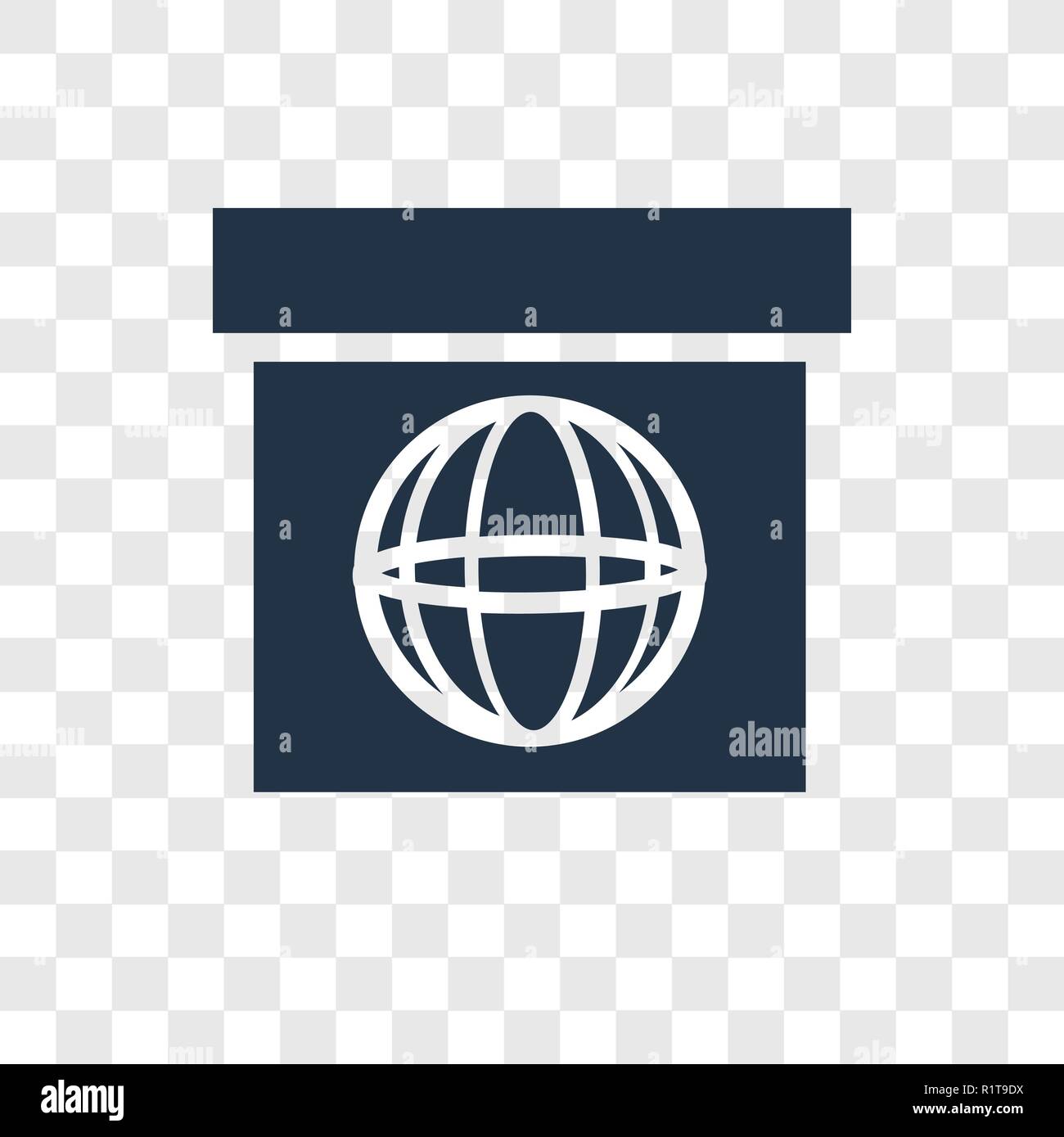 Web Package vector icon isolated on transparent background, Web Package ...