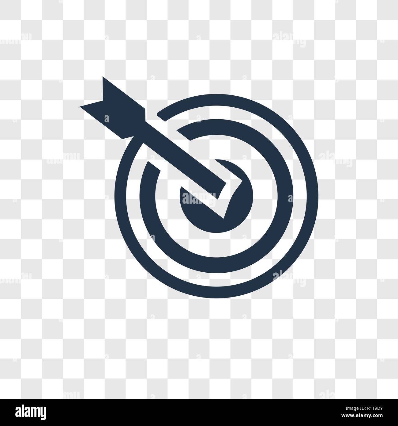 Target vector icon isolated on transparent background, Target ...