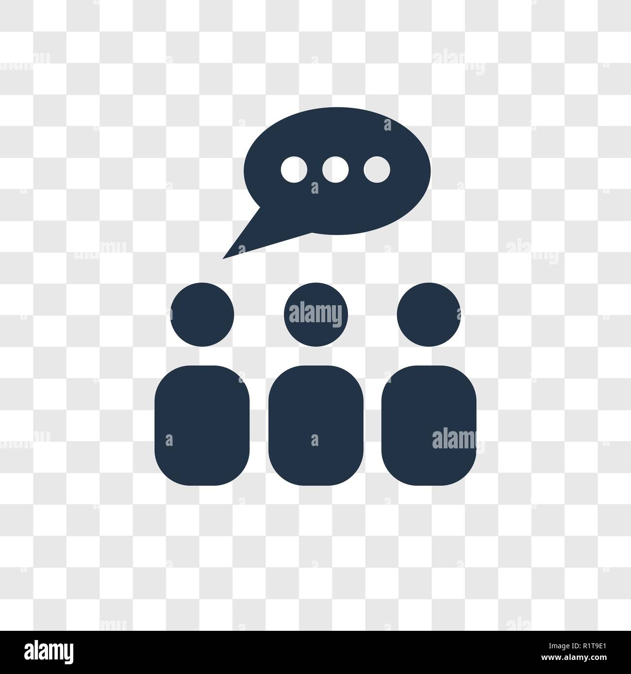 Conference vector icon isolated on transparent background, Conference ...
