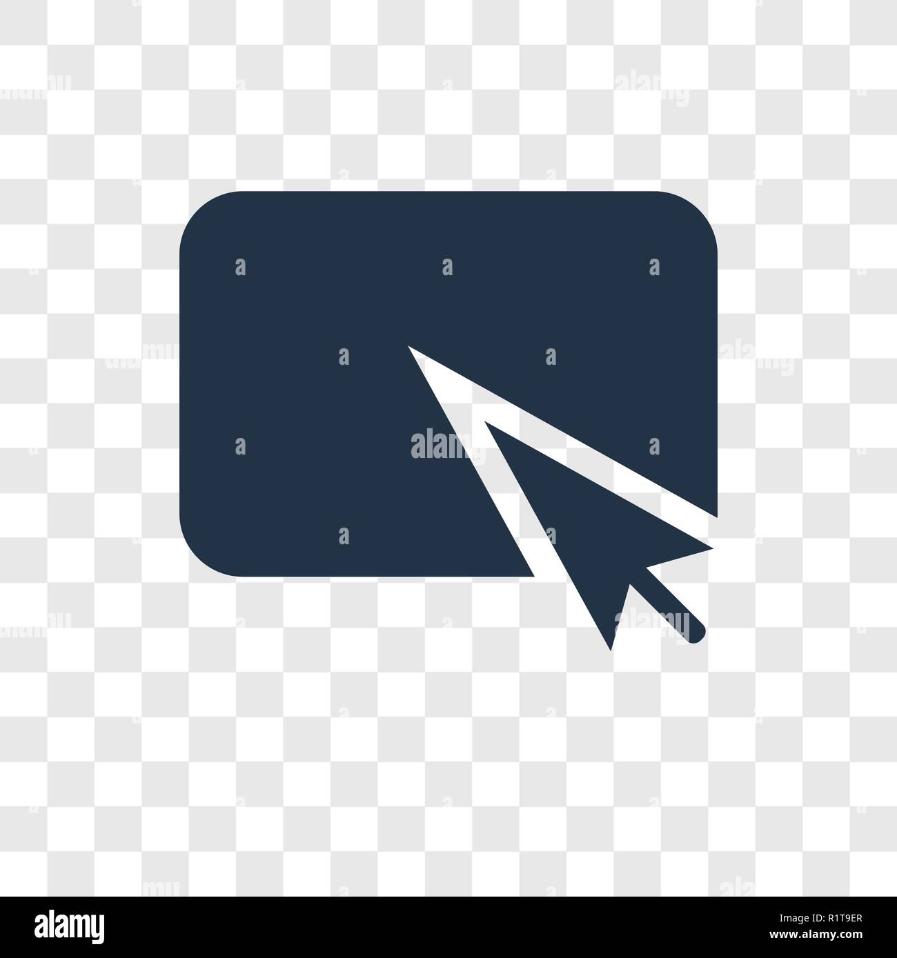 Web Cursor vector icon isolated on transparent background, Web Cursor ...