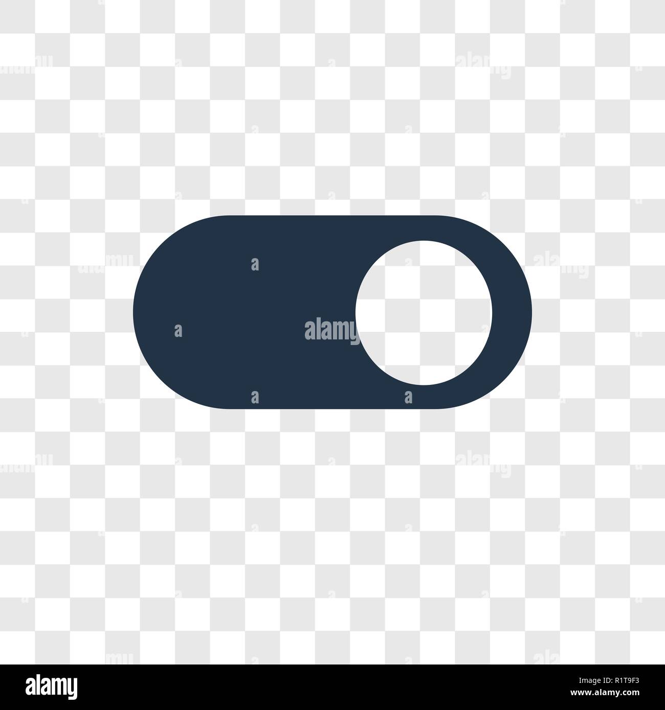 Off vector icon isolated on transparent background, Off transparency ...