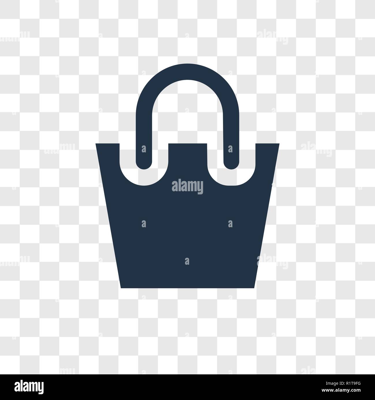 Bag vector icon isolated on transparent background, Bag transparency ...