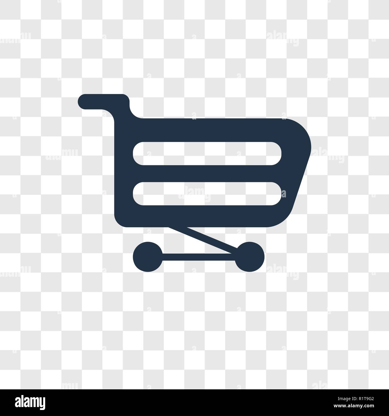 Shopping Cart vector icon isolated on transparent background, Shopping ...