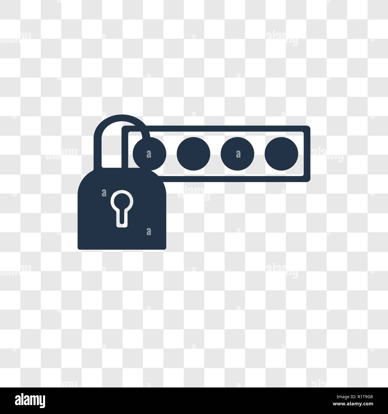 Password vector icon isolated on transparent background, Password ...