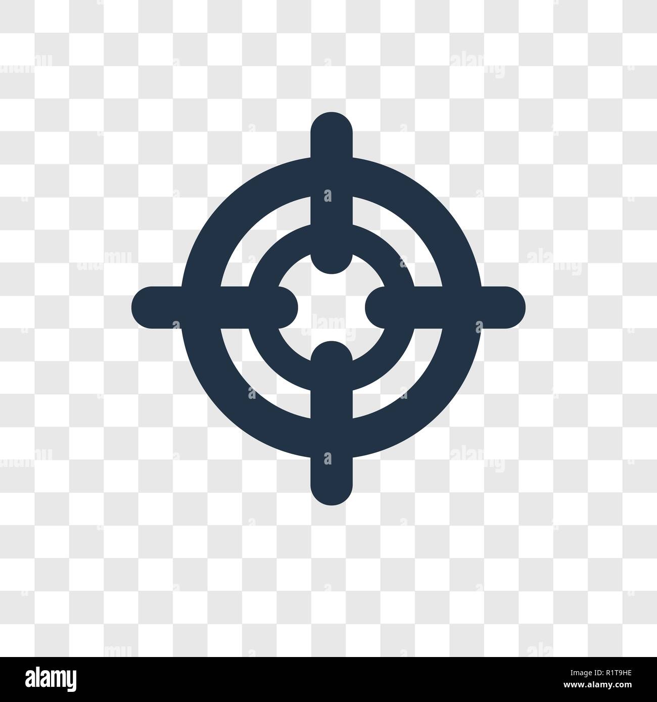 Target vector icon isolated on transparent background, Target ...