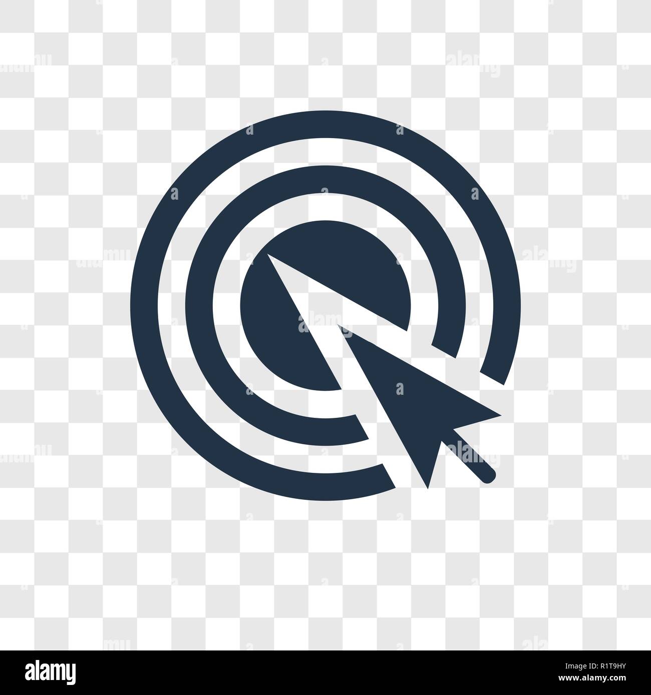 Pay per click vector icon isolated on transparent background, Pay per ...