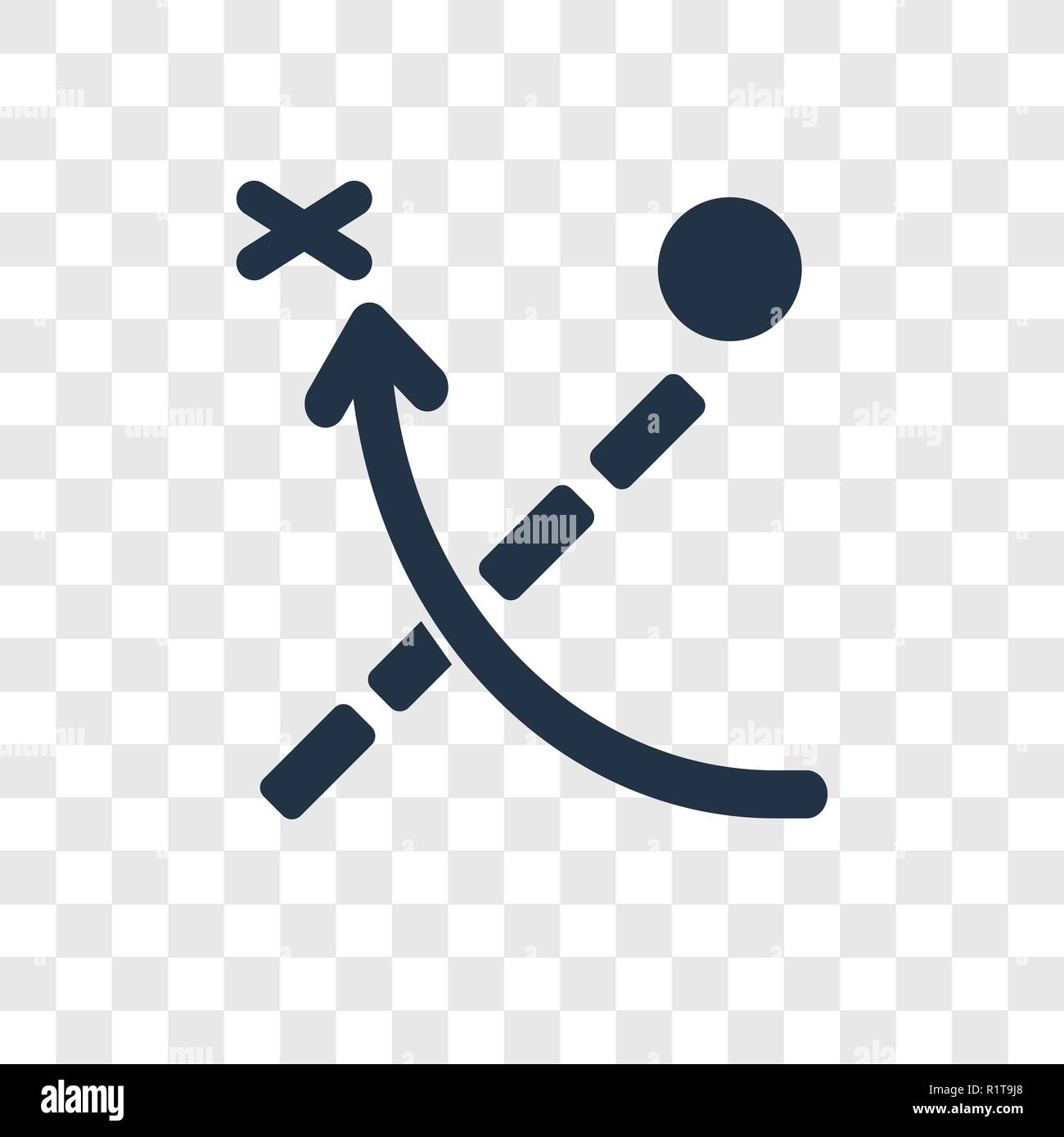 Strategy vector icon isolated on transparent background, Strategy ...