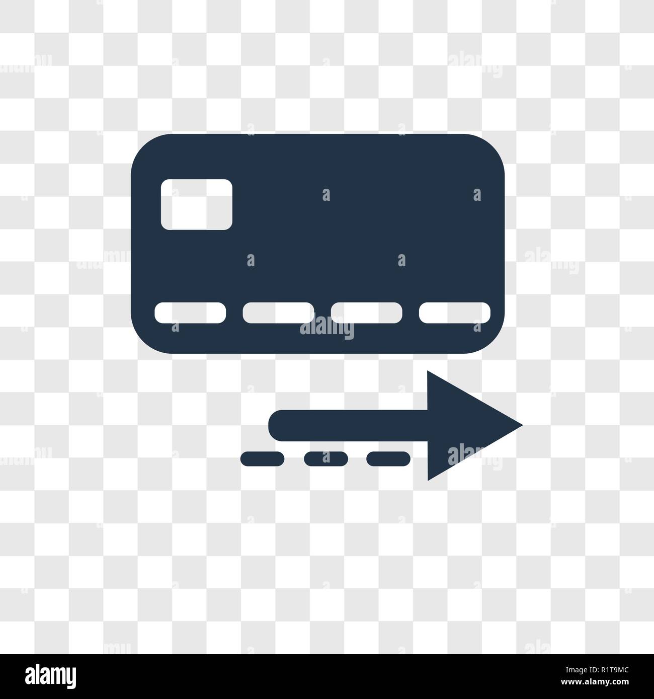 Cit card vector icon isolated on transparent background, Cit card ...