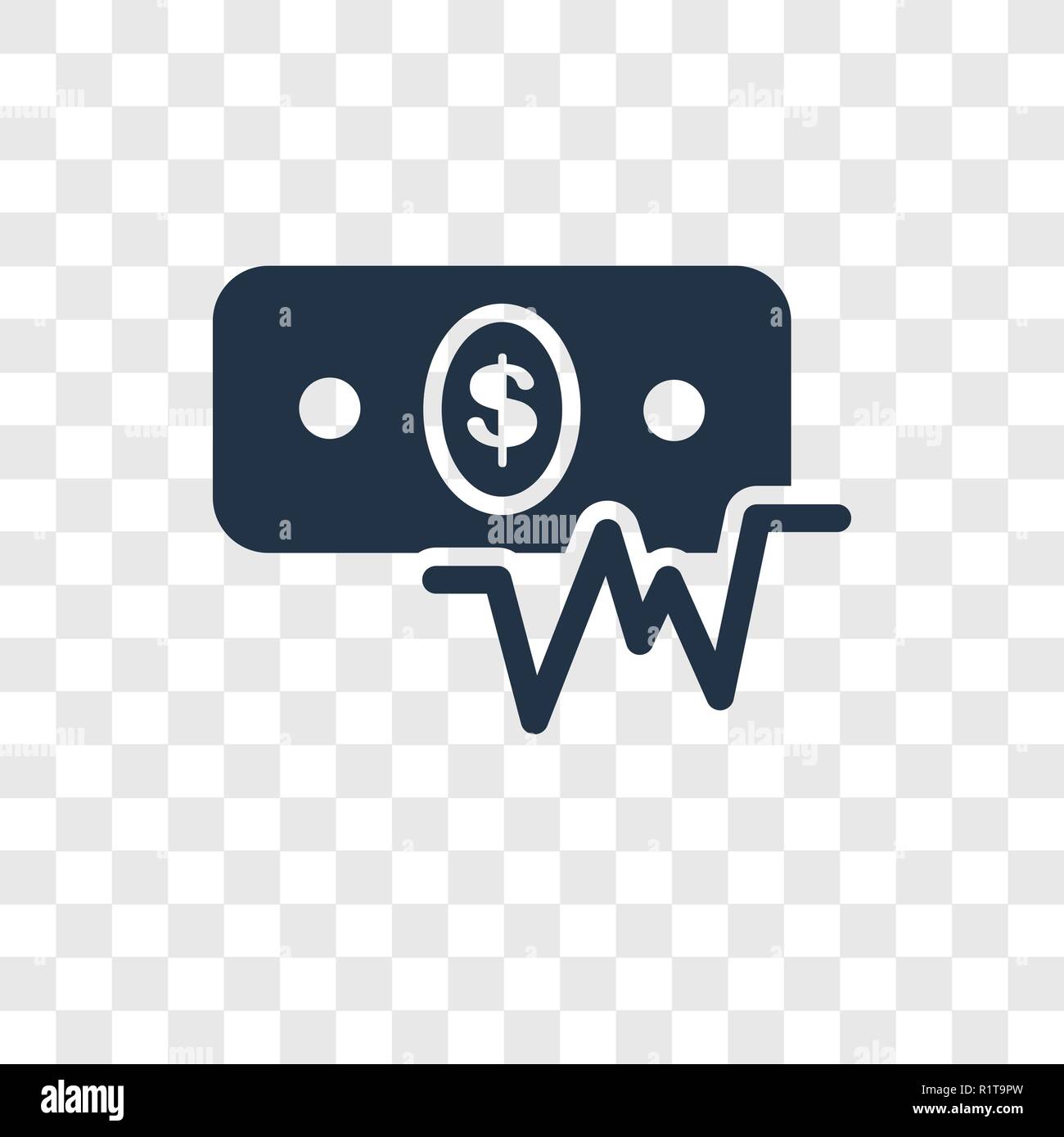 Money vector icon isolated on transparent background, Money ...