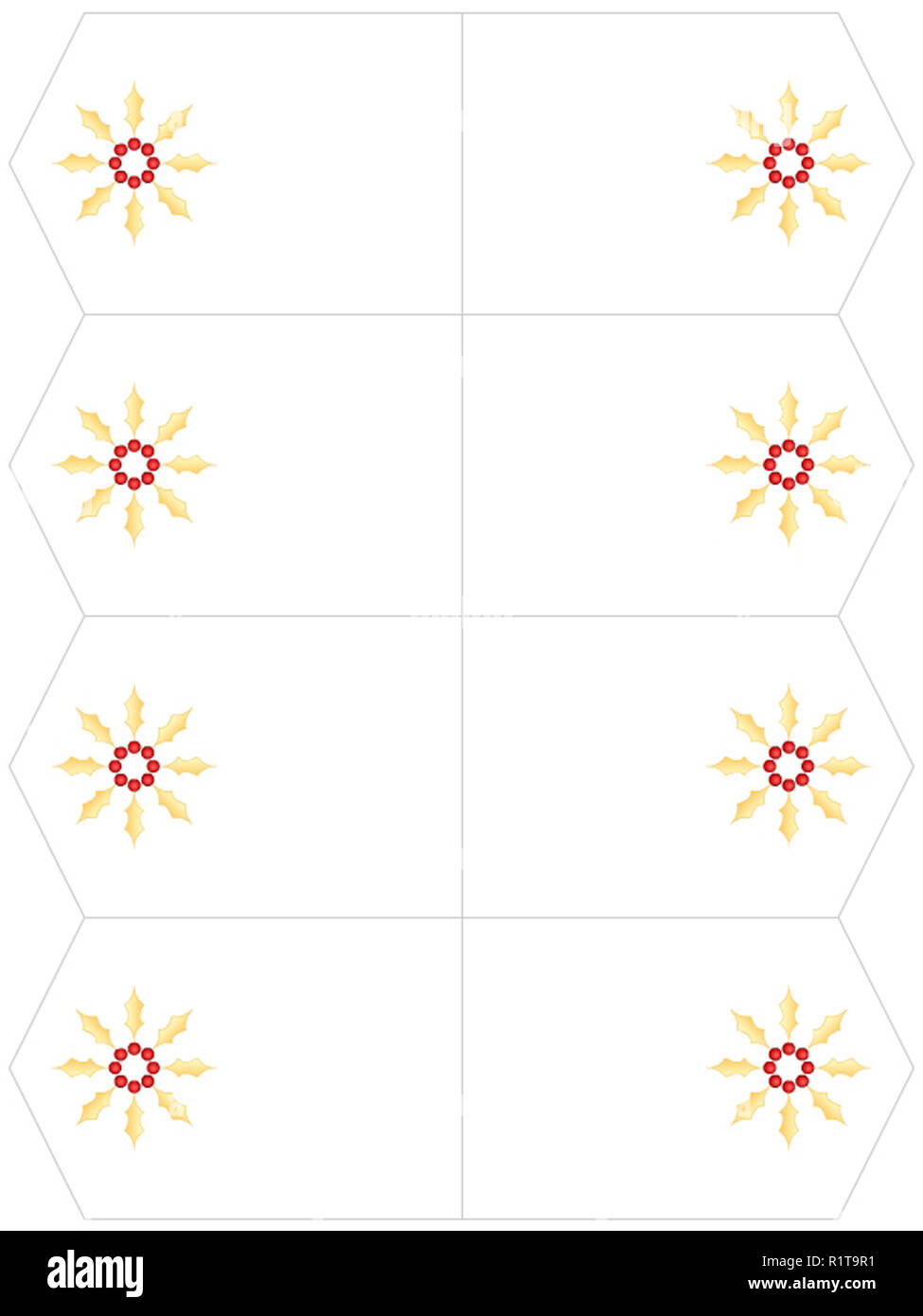 Christmas note card and tag design Stock Photo - Alamy