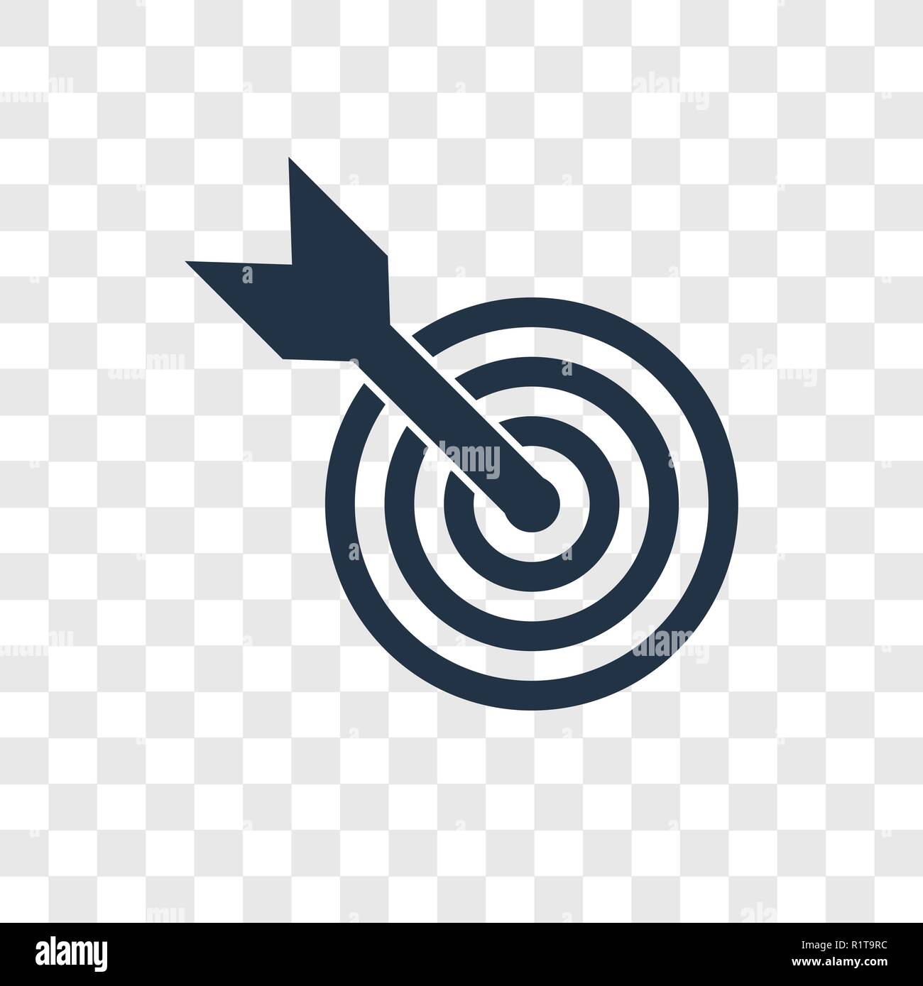Target vector icon isolated on transparent background, Target ...