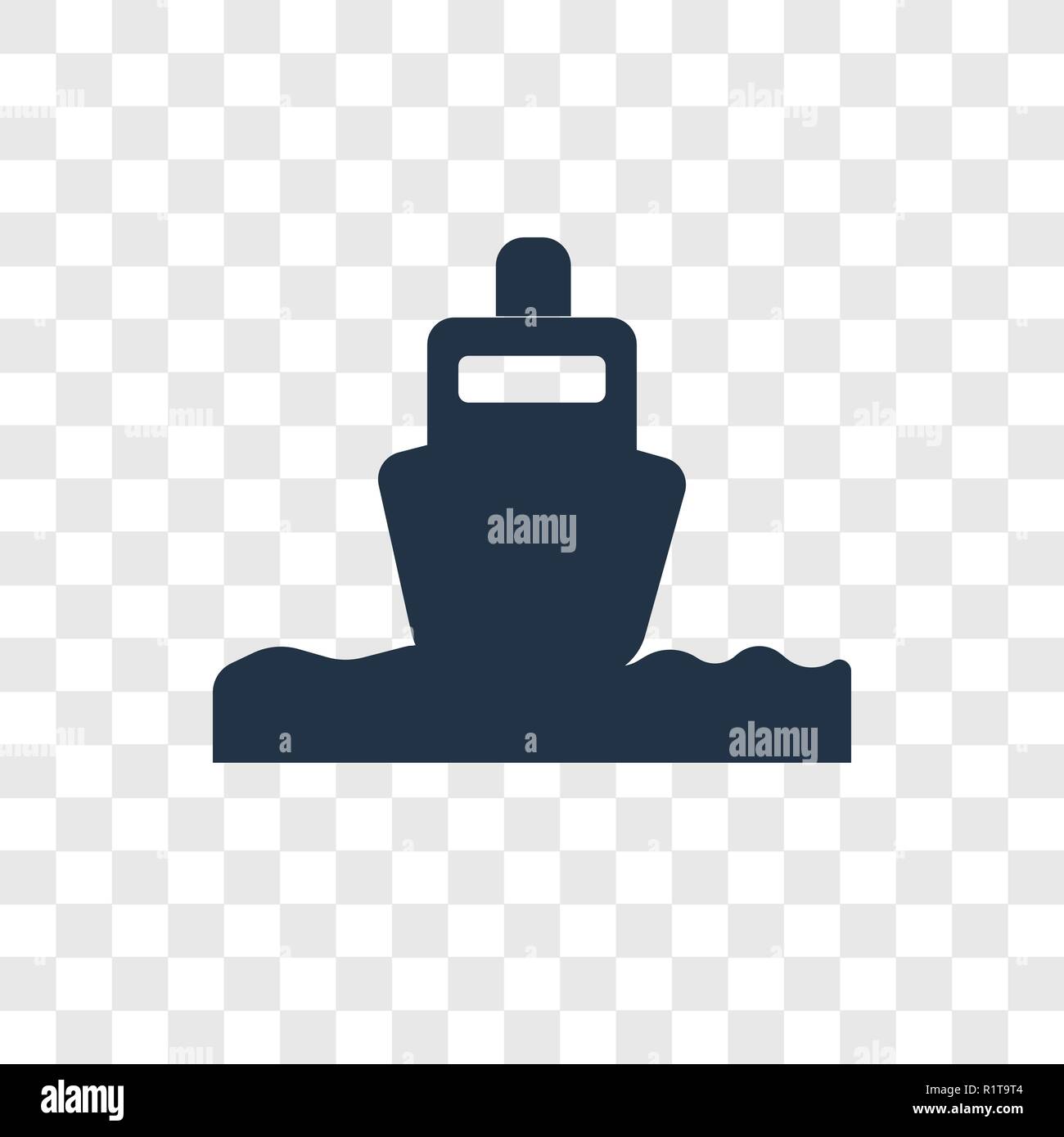Ship vector icon isolated on transparent background, Ship transparency ...