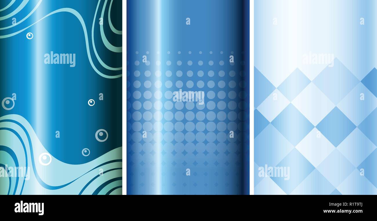 Set of blue background illustration Stock Vector Image & Art - Alamy